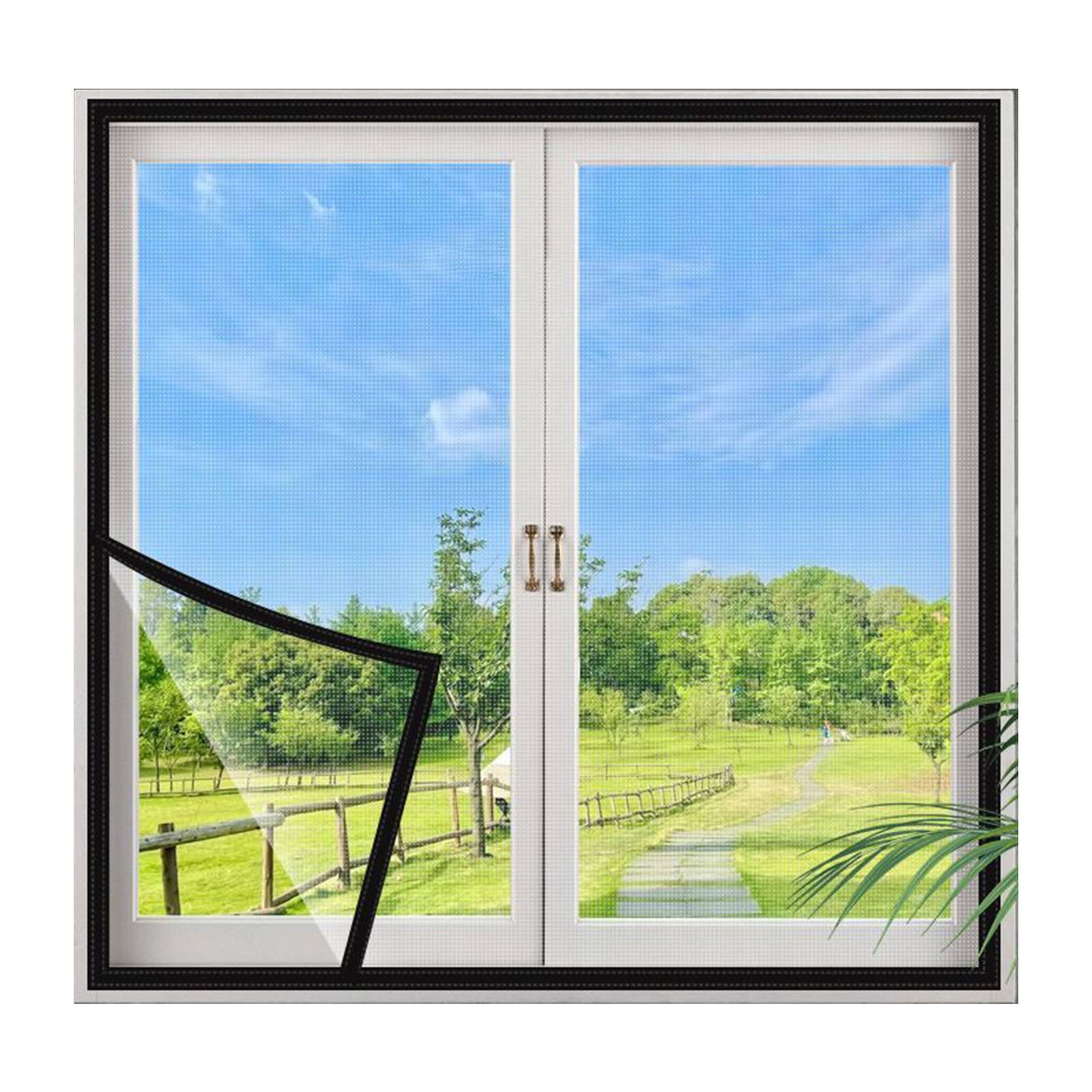 AUQ Magnetic Screen Door Insect-Repellent and Invisible Window Screen ...