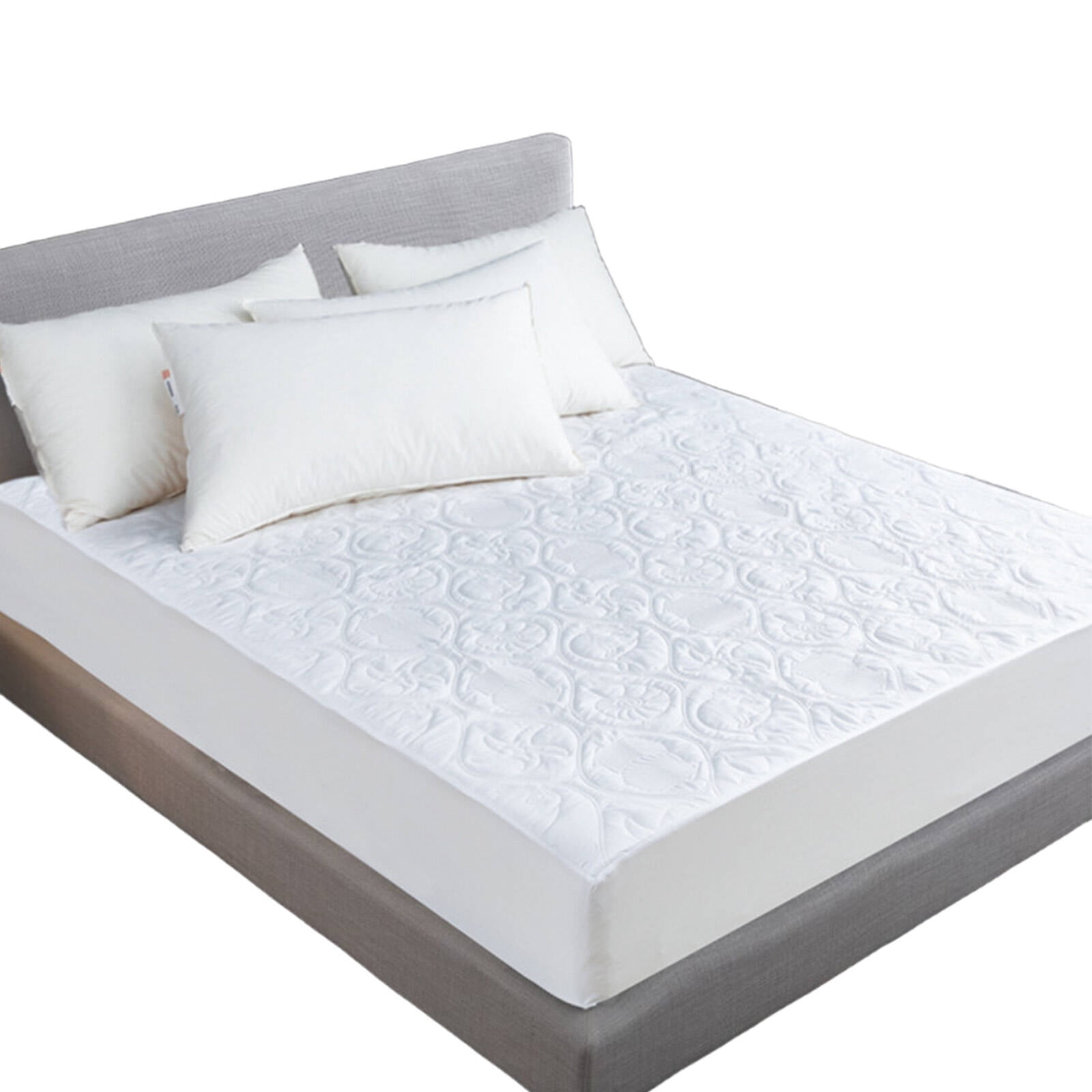 AUQ Mattress Protector,Removable Cozy Mattress Pad,Plush Breathable ...
