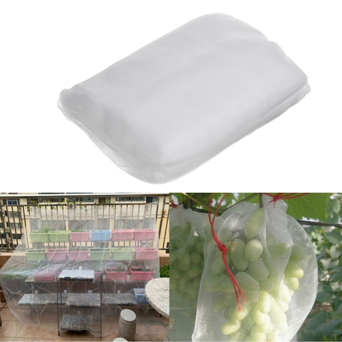 Garden Mesh Netting Barrier Netting Mesh Cover Bird Net Barrier Large ...