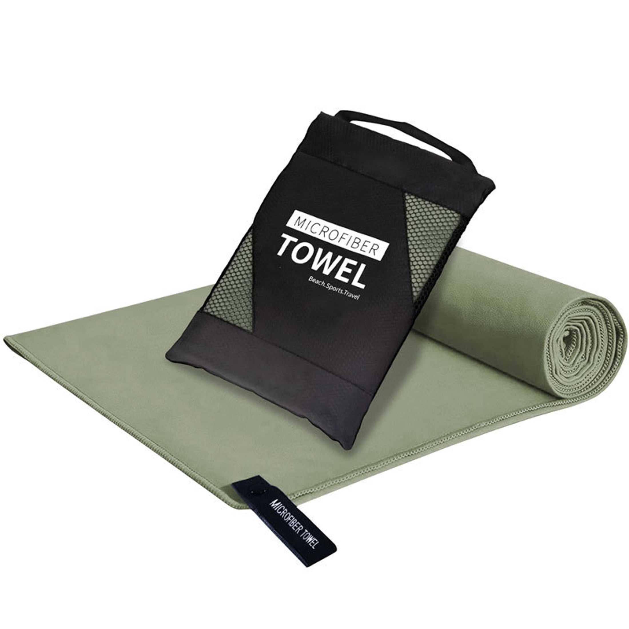 AUQ Microfiber Towel Perfect Travel & Gym & Camping Towel. Quick Dry ...