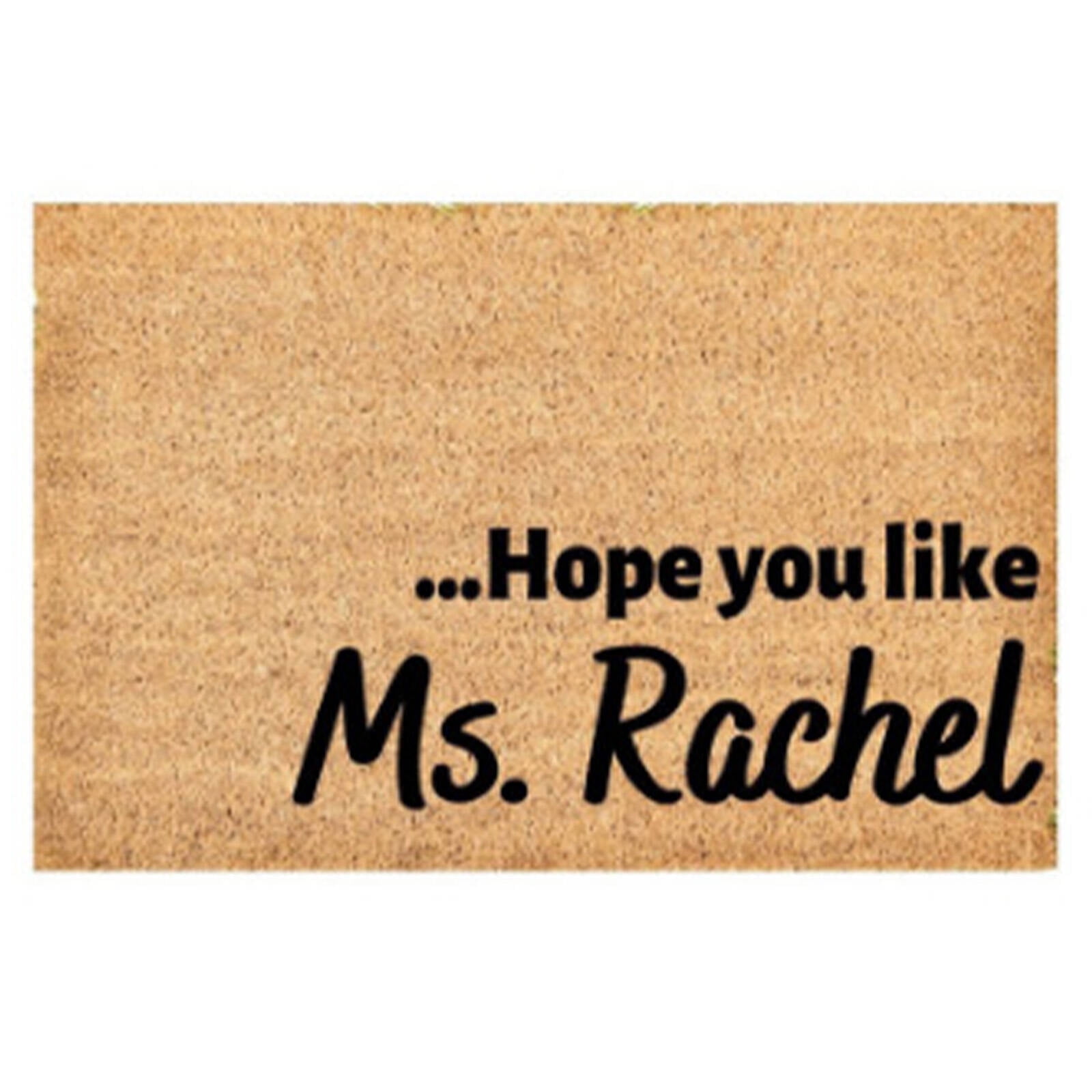 AUQ Ms Rachel Faux Coir Design Door Mat One-Of-A-Kind Texture and ...