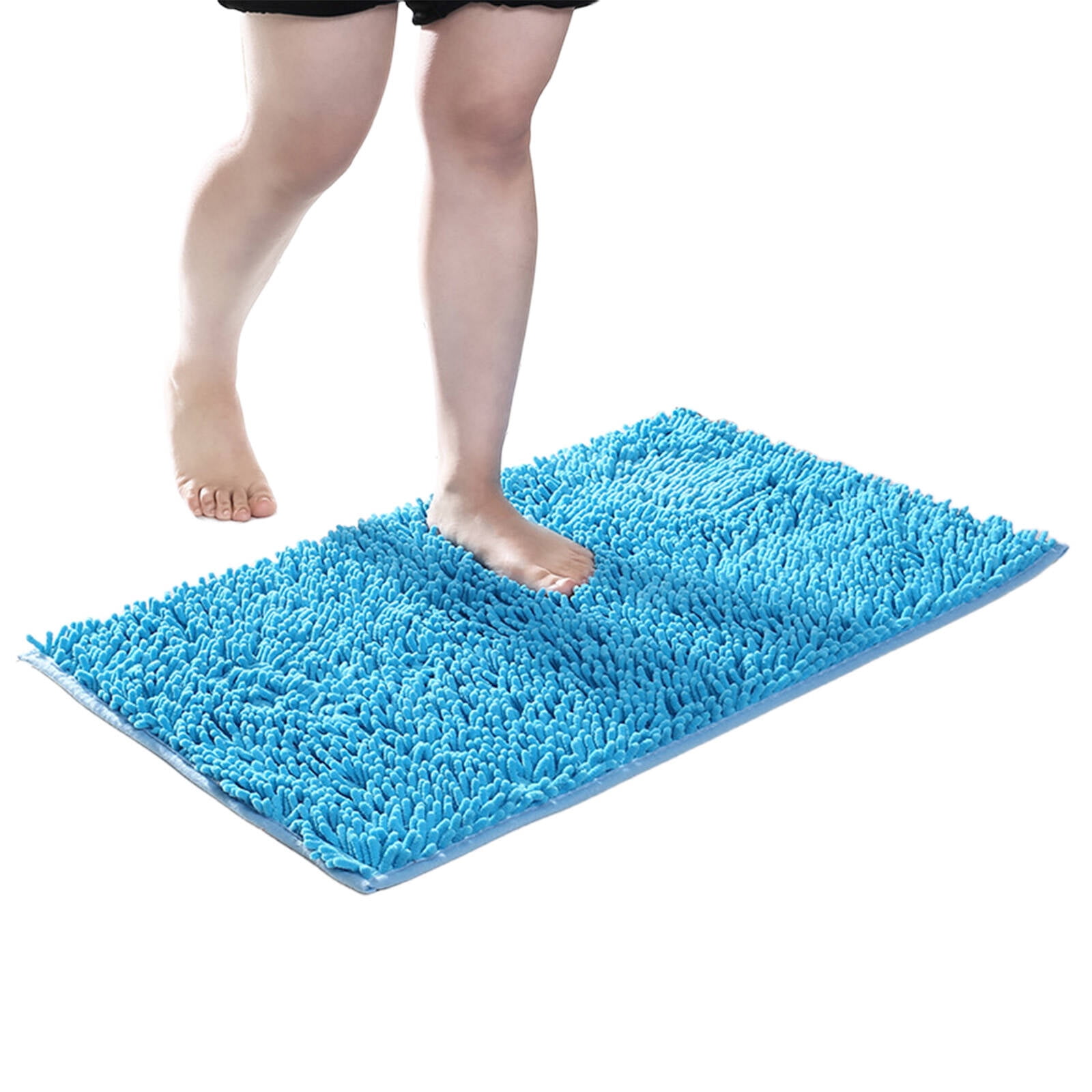 AUQ Navy Blue Bathroom Rugs Ultra Absorbent Water Absorbing Door Pad ...
