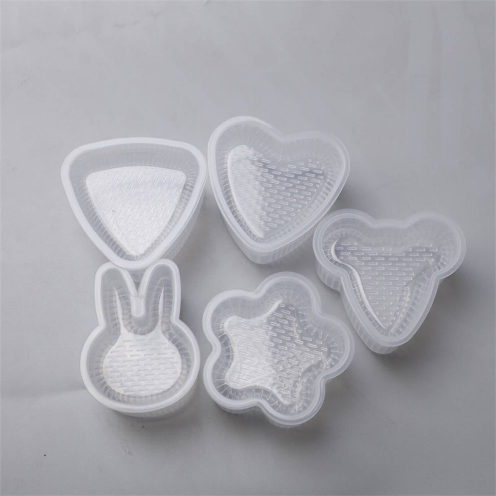 AUQ Onigiri Mold,Rectangular Chocolate,Food-Grade Square Ice Molds Food ...
