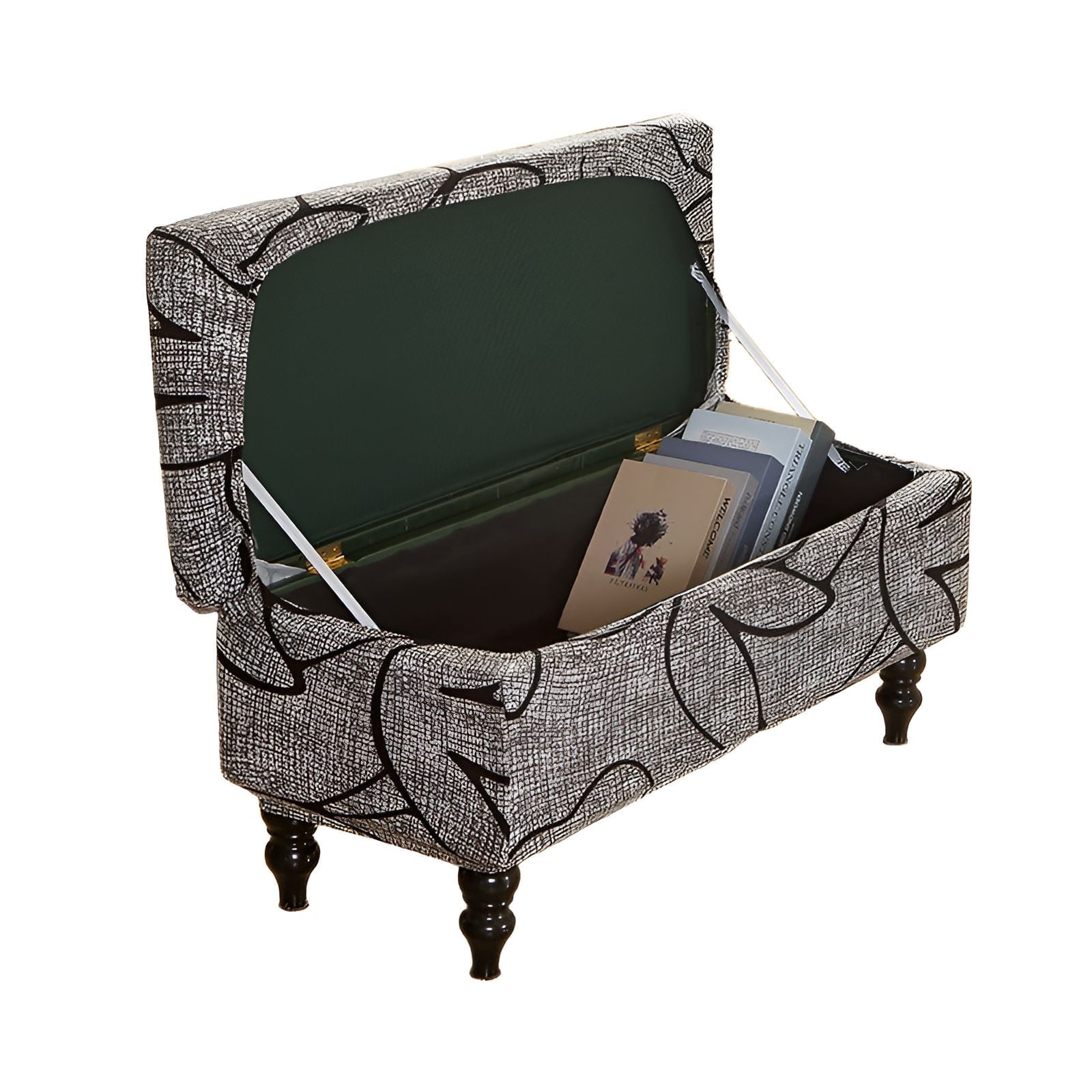 AUQ Ottoman Cover,Flat and Secure Ottoman Cover Rectangular,Storage ...