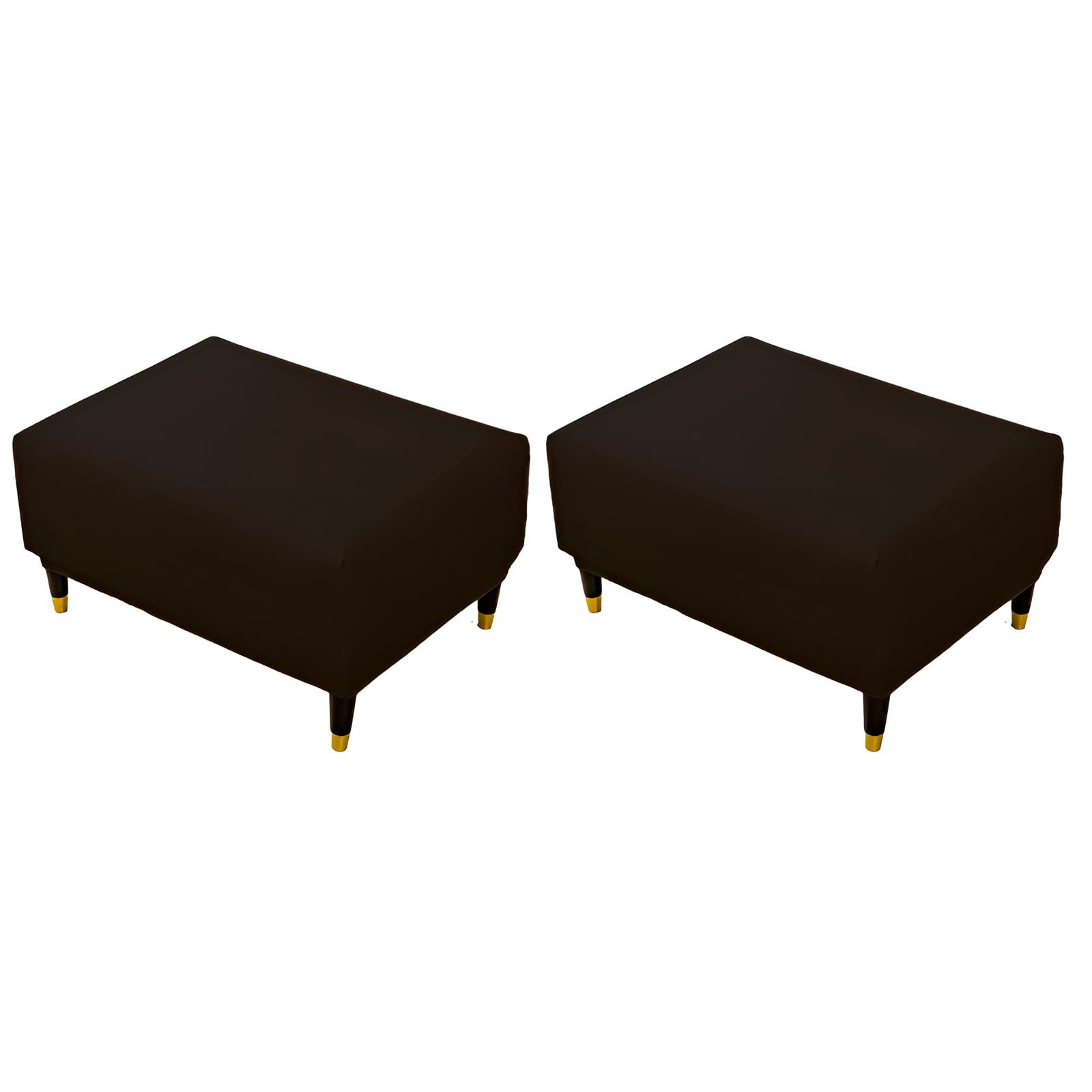 AUQ Ottoman Cover,High Elastic Band Rectangle Footstool Cover,High ...