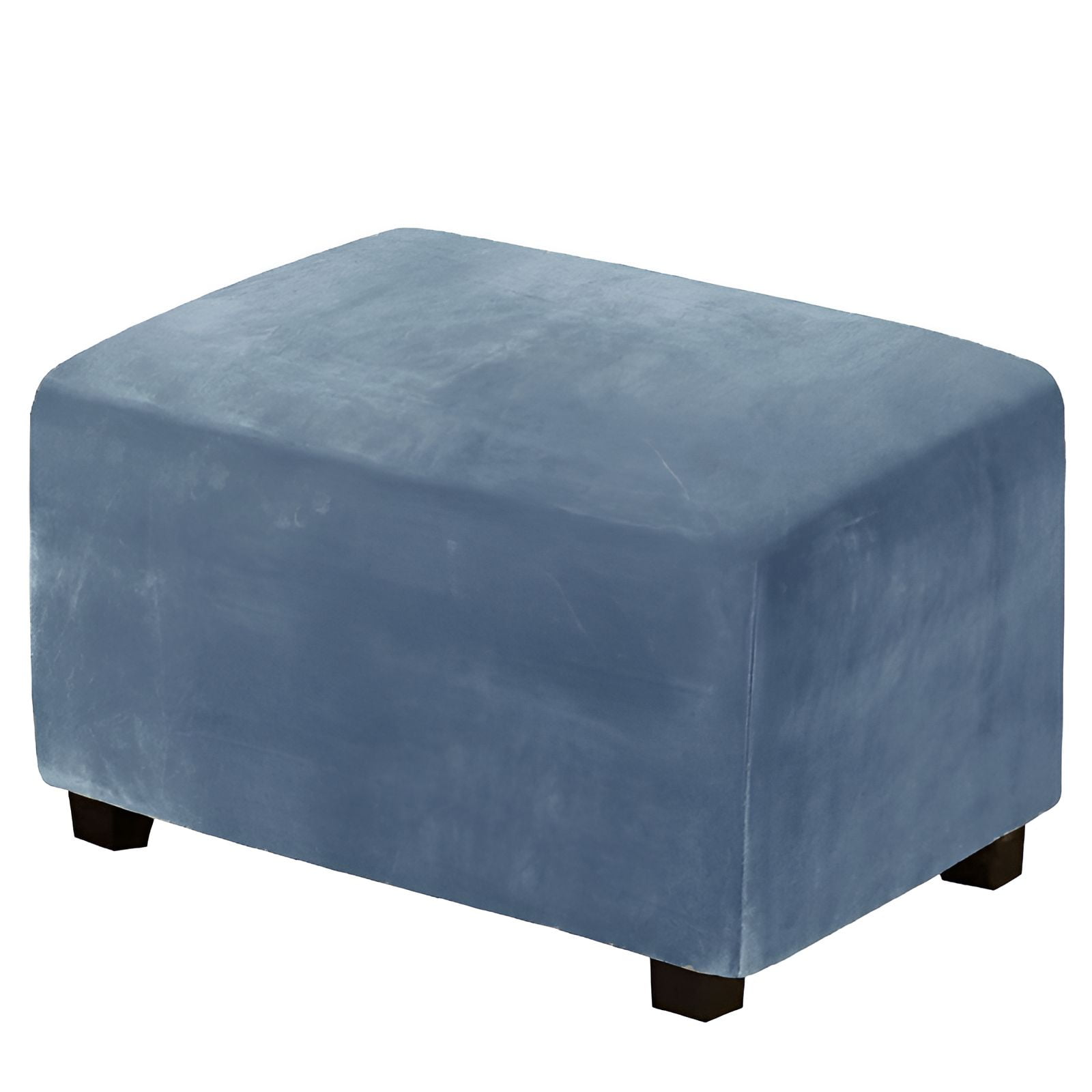 AUQ Ottoman Cover,Removable Design Rectangle Footstool Cover,Clean Look ...