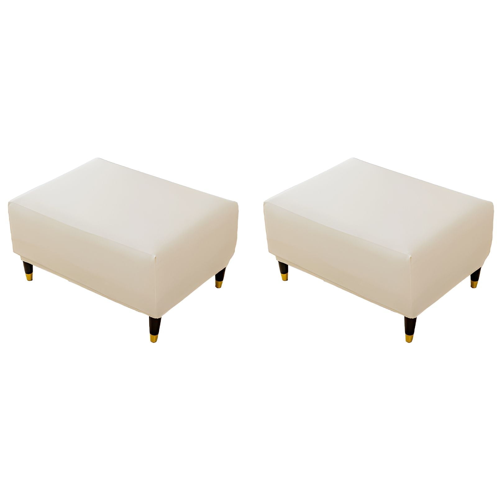 AUQ Ottoman Cover,Smooth&No Shifting Ottoman Cover Rectangular,Scratch ...