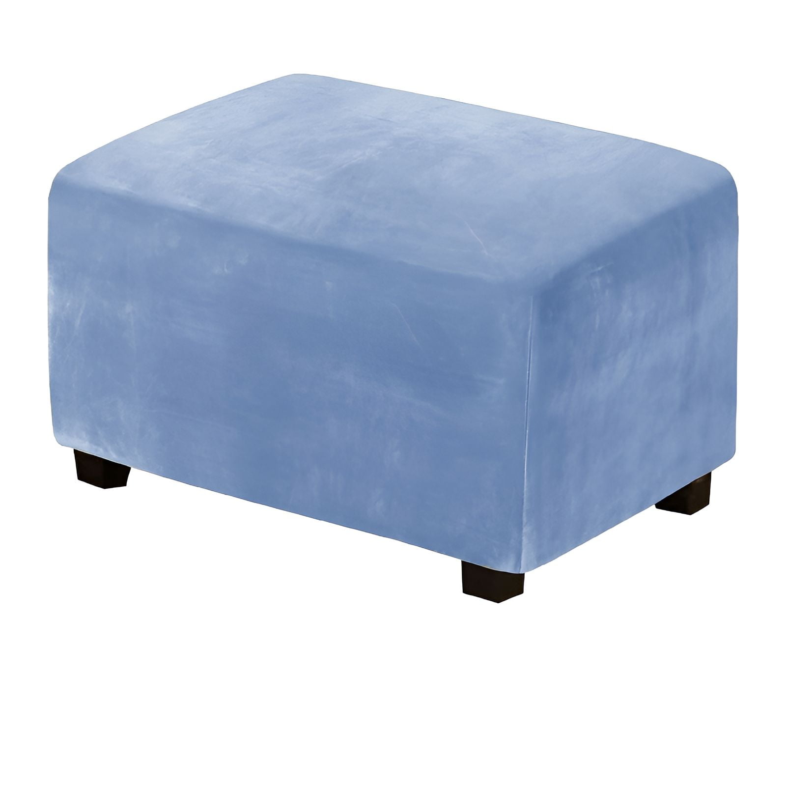 AUQ Ottoman Cover,Soft Touch Rectangle Footstool Cover,Square Build ...