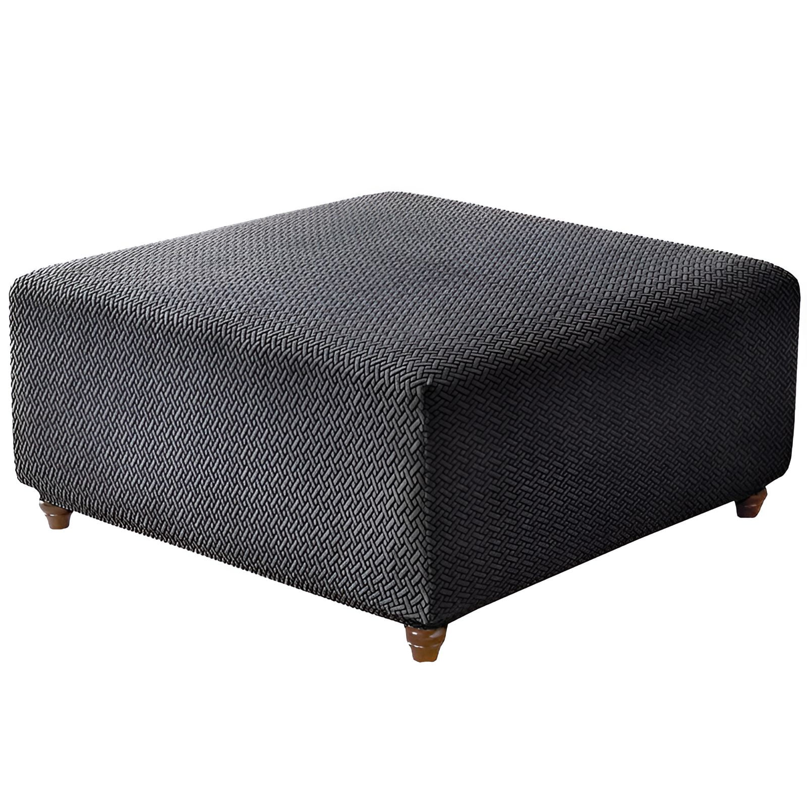 AUQ Ottoman Cover,Three-Dimensional Pattern Rectangle Footstool Cover ...