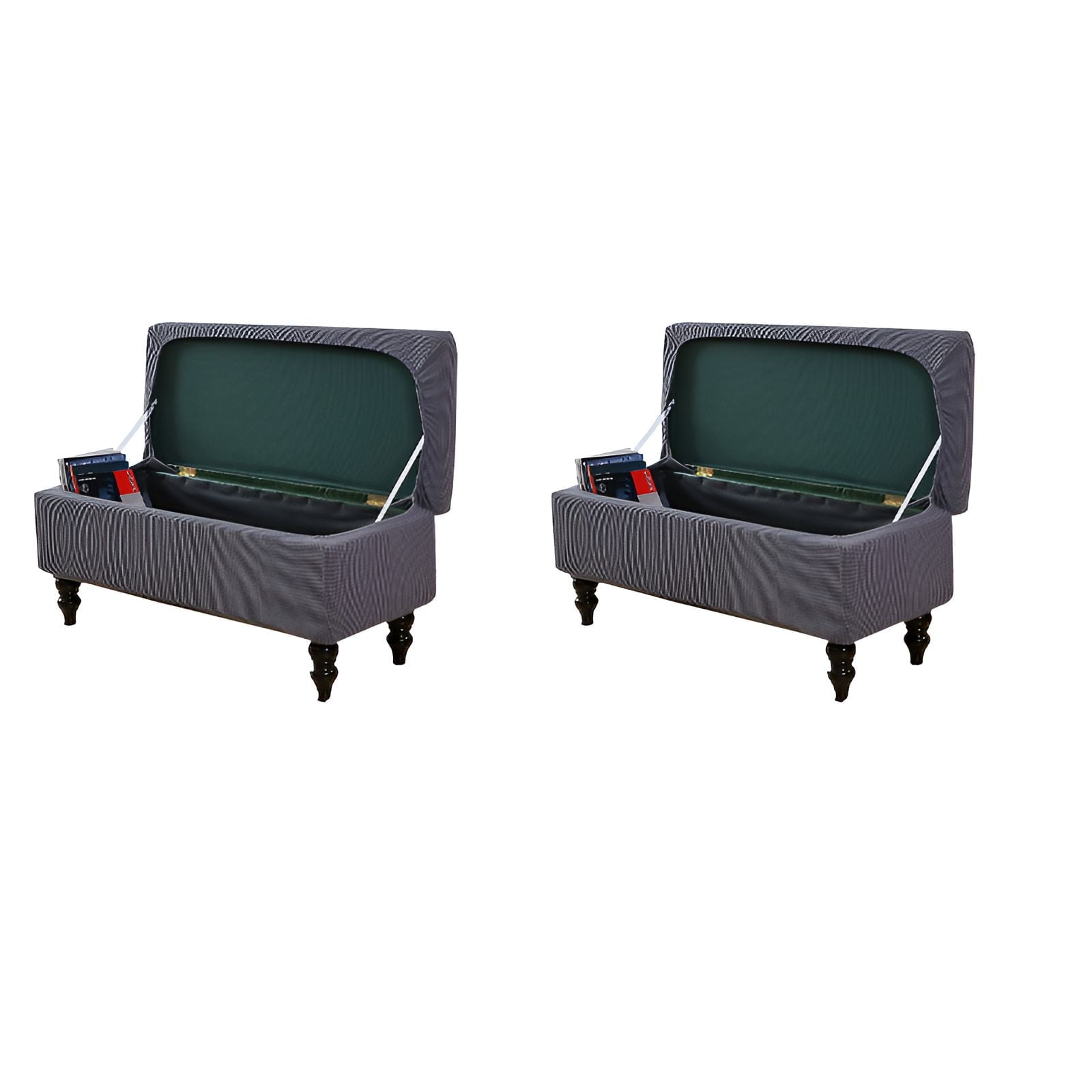 AUQ Ottoman Cover,55*55*16in Ottoman Slipcover Rectangular,Anti ...