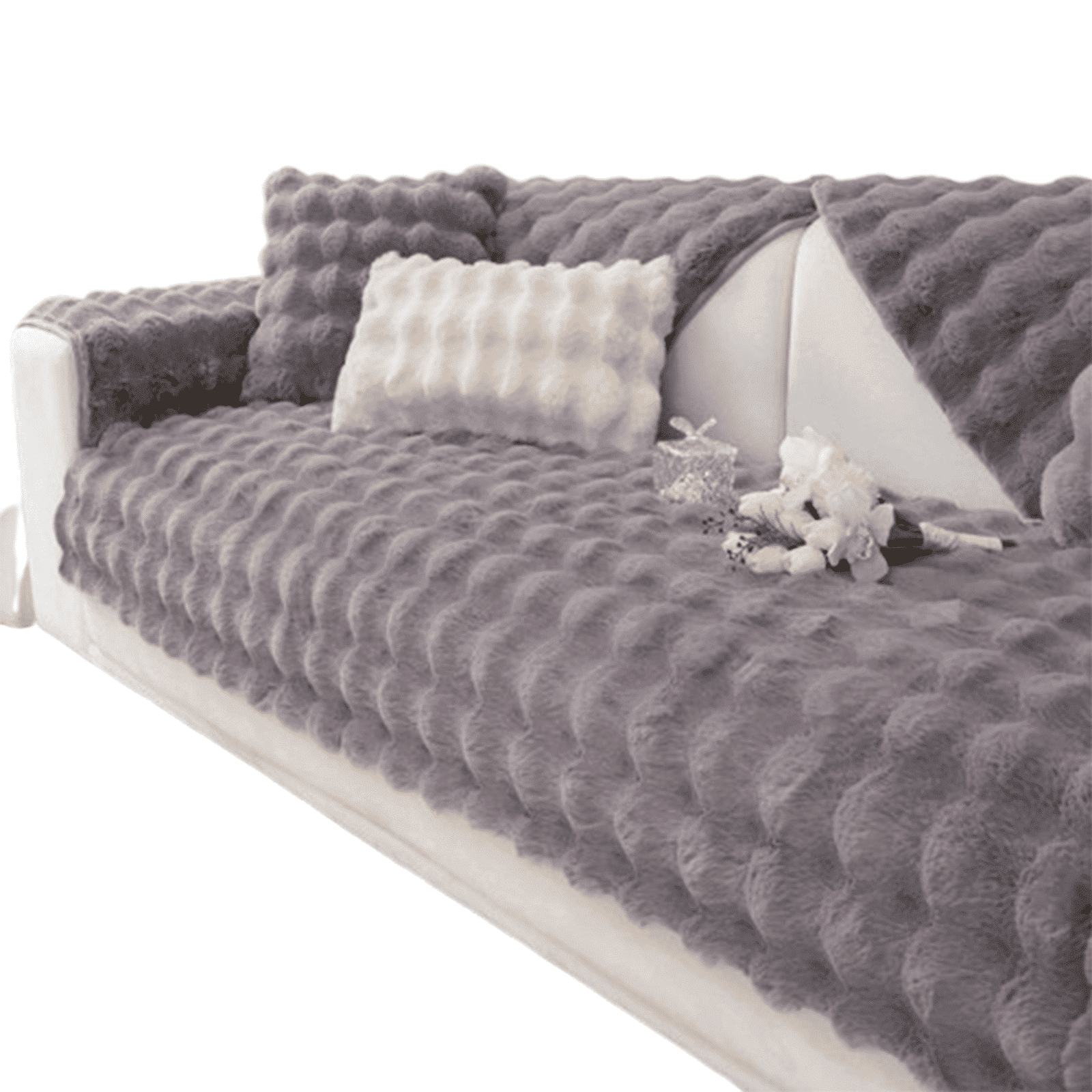 AUQ Pcs Couch Cover Keeps Your Couch Free of Allergens and Dust. Sofa ...