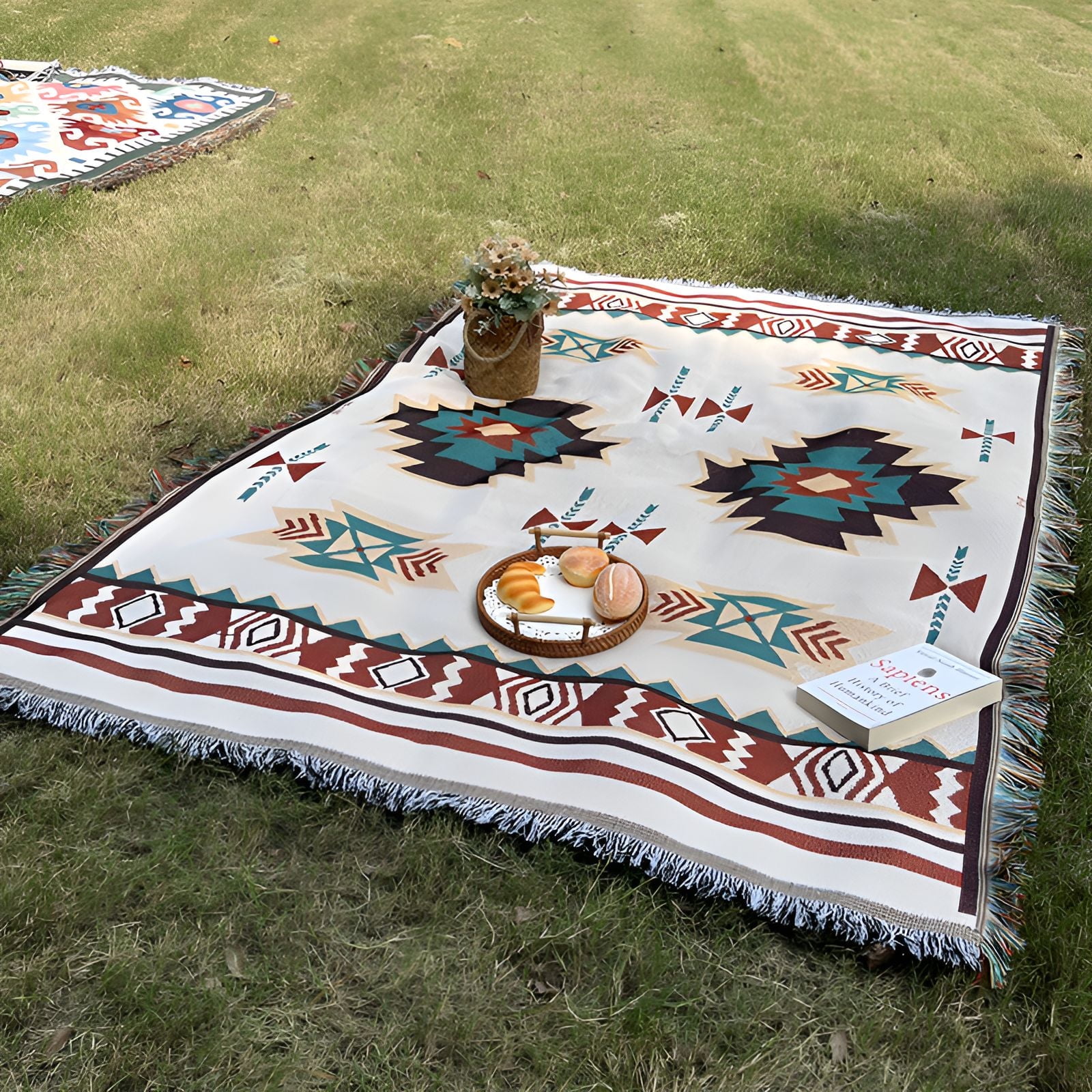 AUQ Picnic Blanket,High Rebound Sponge Picnic Blankets,Long-Lasting ...