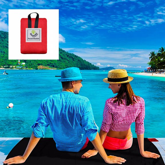AUQ 2026 New Picnic Blankets Portable Pocket Blanket with Waterproof ...