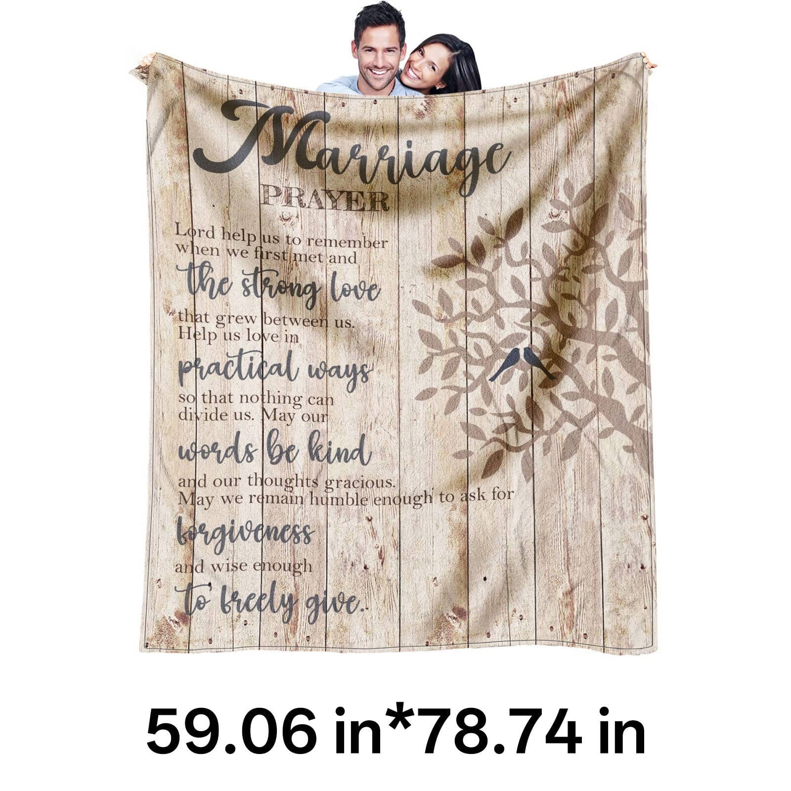 AUQ Plush Blanket Unique Prayer Pattern Throw Blanket Super Soft and ...
