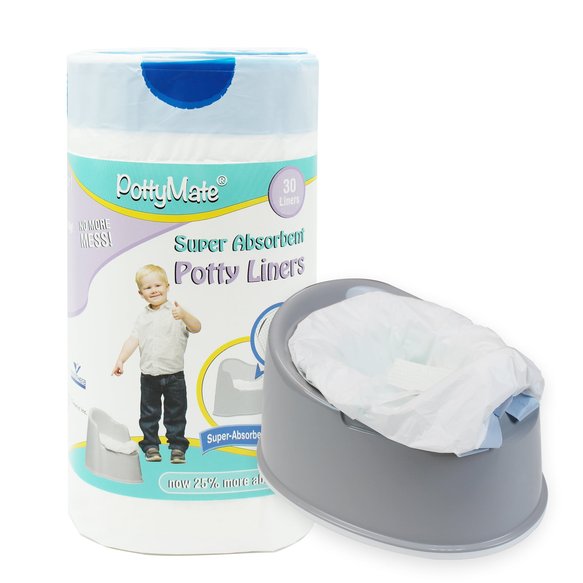AUQ Potty Liners Pack of 30 Liners - Never Clean A Potty Again ...