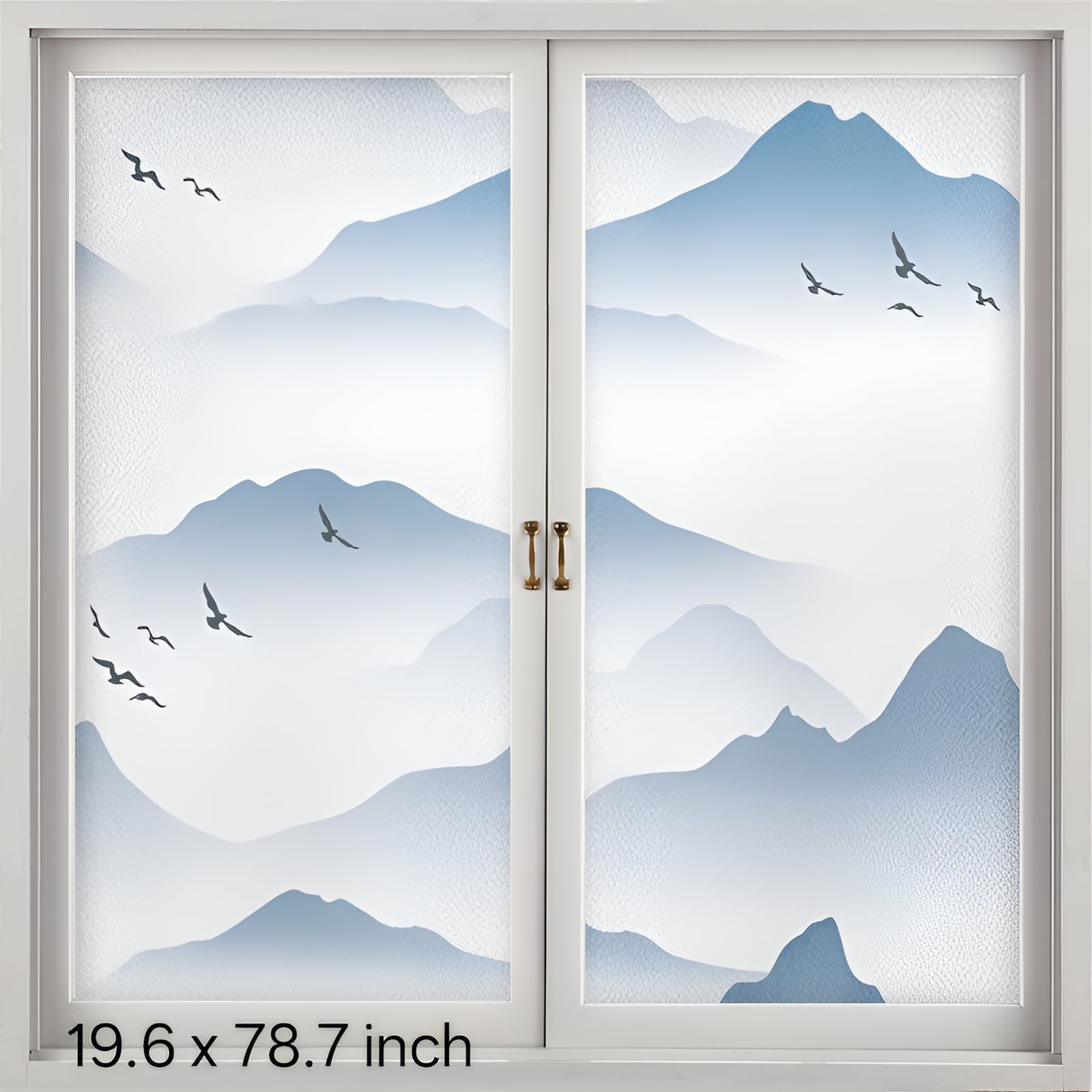 AUQ Privacy Window Film,Adhesive Free Surface Frosted Glass Window Film ...