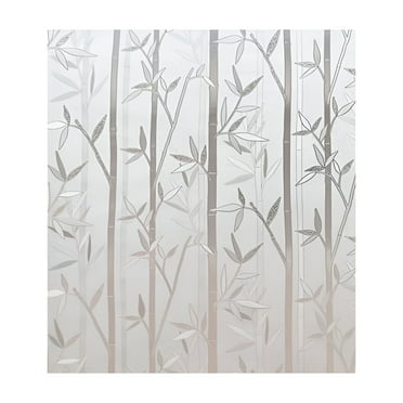 White Decorative Privacy Window Film Made of PVC for Bathroom Kitchen ...