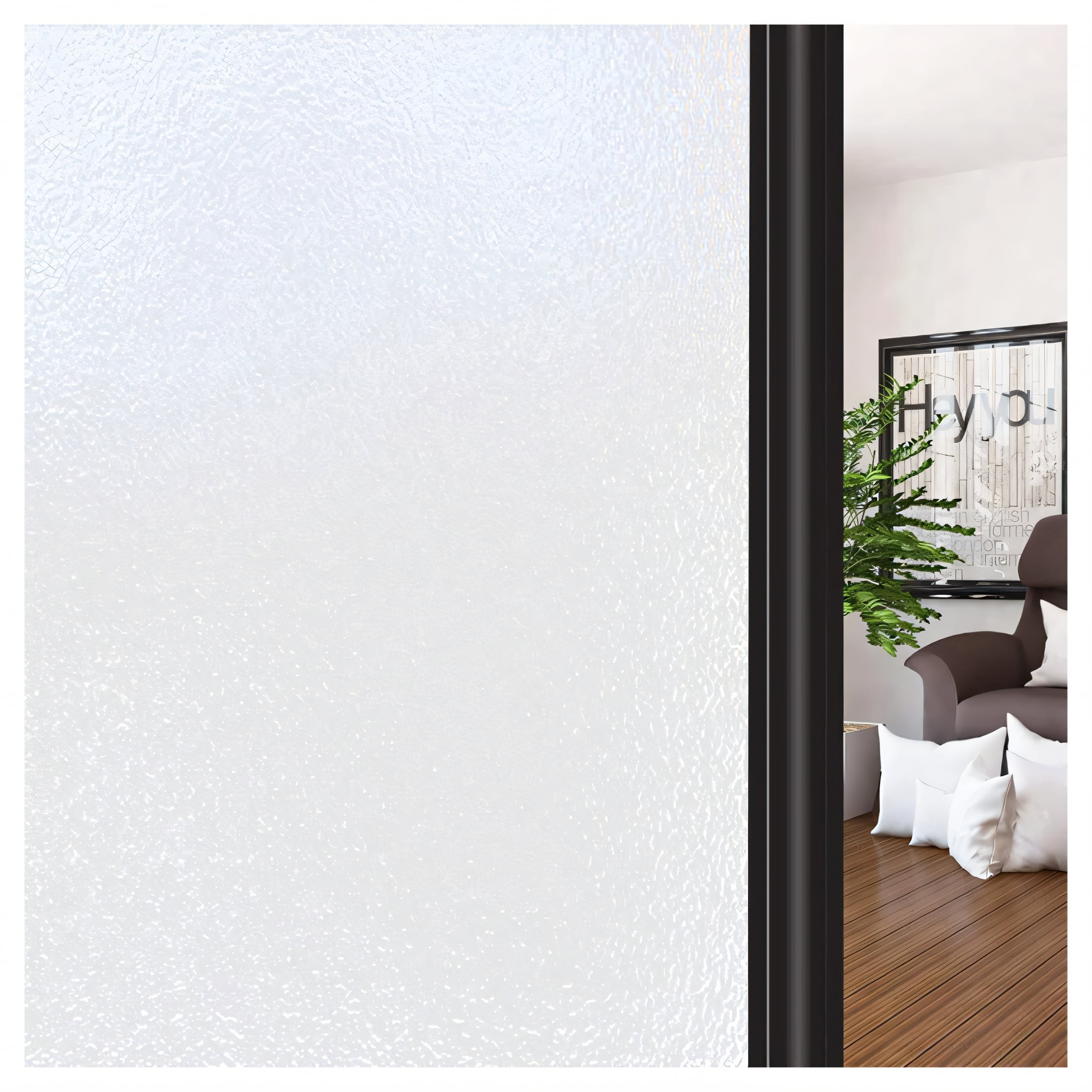 AUQ Privacy Window Film,Soft Veil Panel Privacy Film for Glass Windows ...