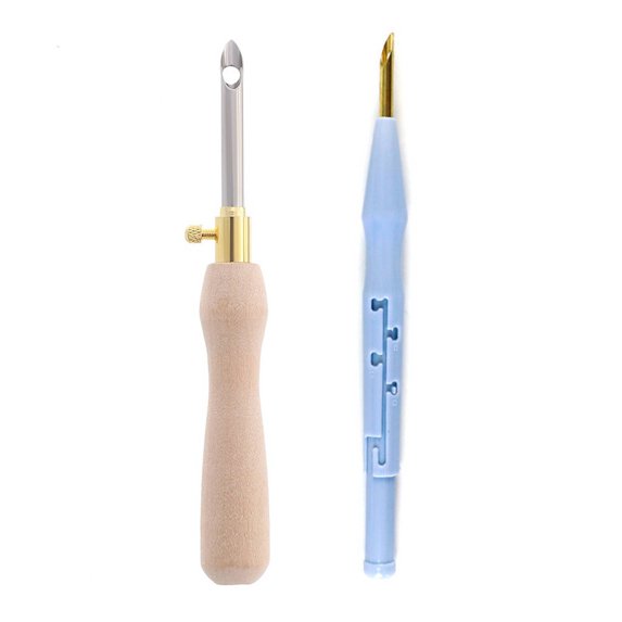 AUQ Punch Needle Kit,Vintage Style Embroidery Needles,Adjustable Design ...