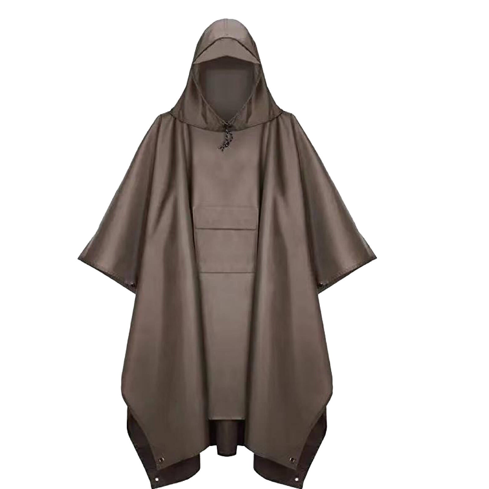 AUQ Rain Poncho Compact Waterproof Poncho for Adults,Foldable Rain ...