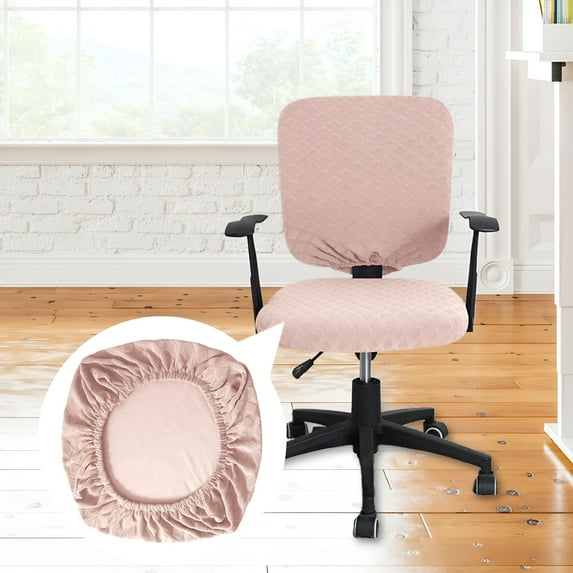AUQ Removable Office Chair Cover,Universal Rotating Chair Seat Covers ...