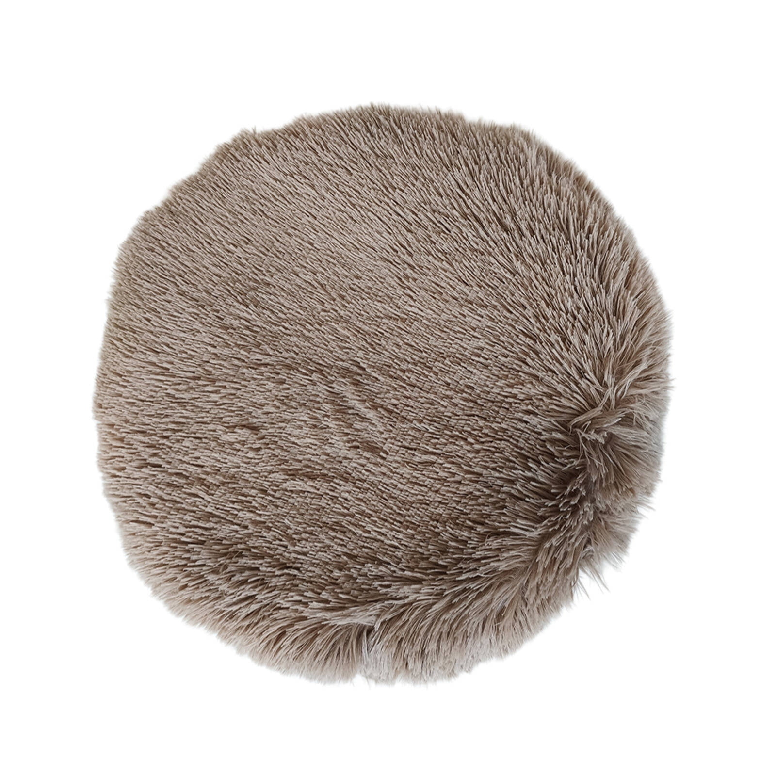 AUQ Round Dog Bed,Luxurious Faux Fur for Comfort and Warmth Kitten Bed ...