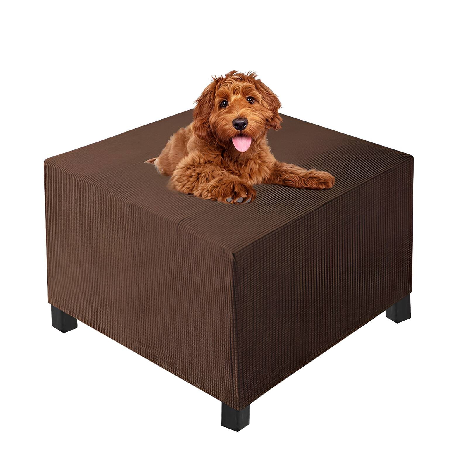 AUQ Round Ottoman,Full Coverage Foot Stool,Provides Stable Protection ...