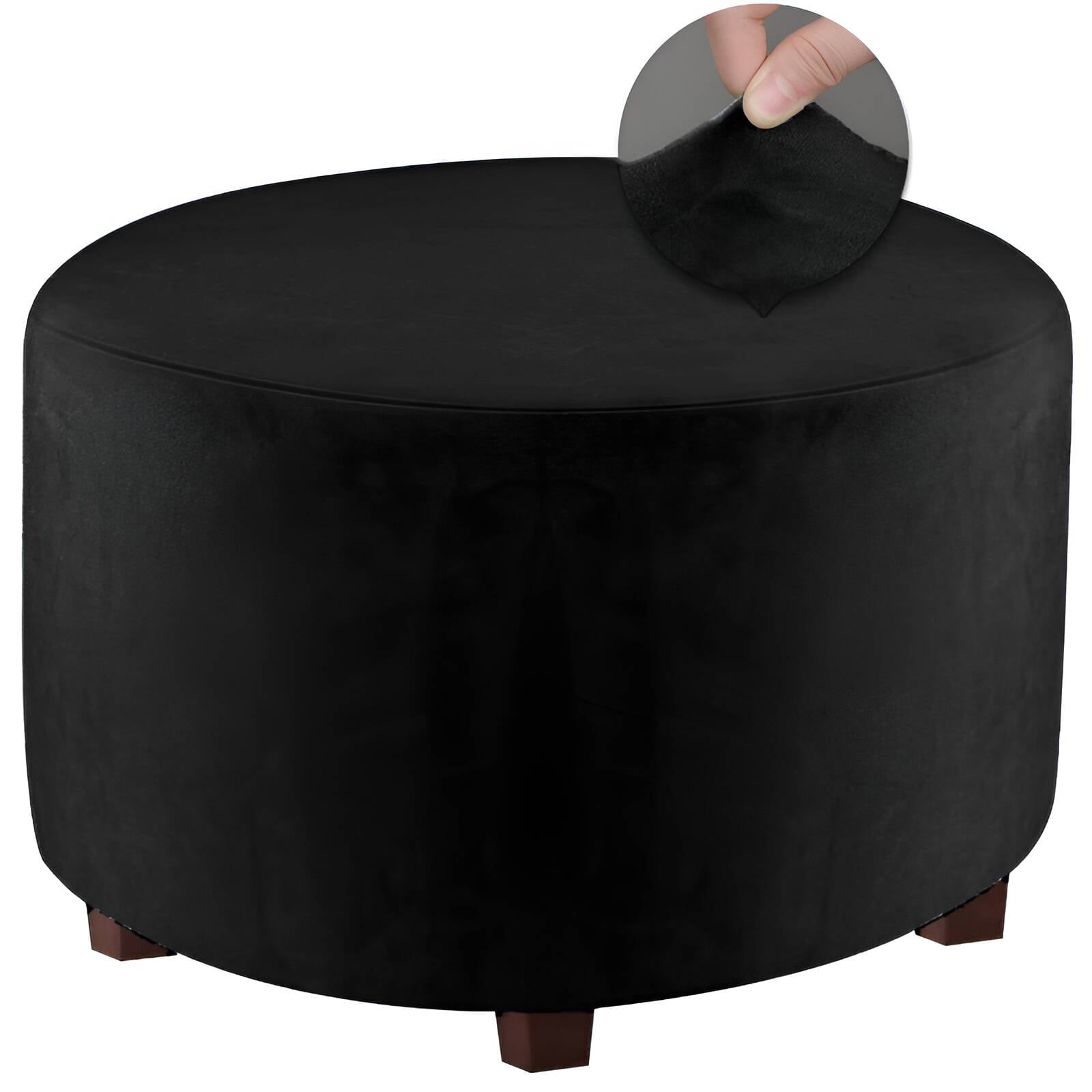 AUQ Ottoman Footrest Covers,360°Stretch Ottoman Cover Square,Footstool ...