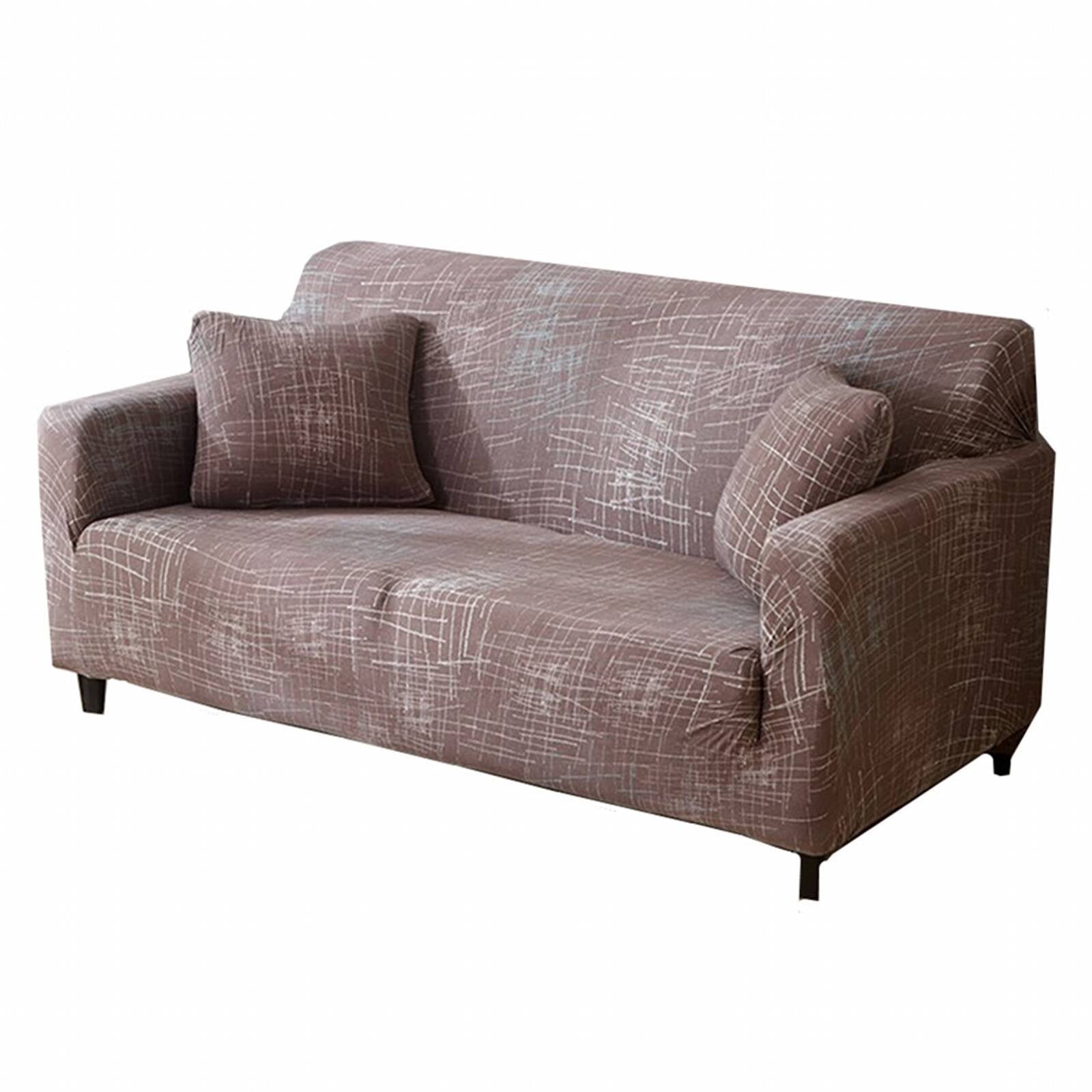 AUQ Settee Covers,Premium Elastic Polyester Sofa Covers,Simple and ...