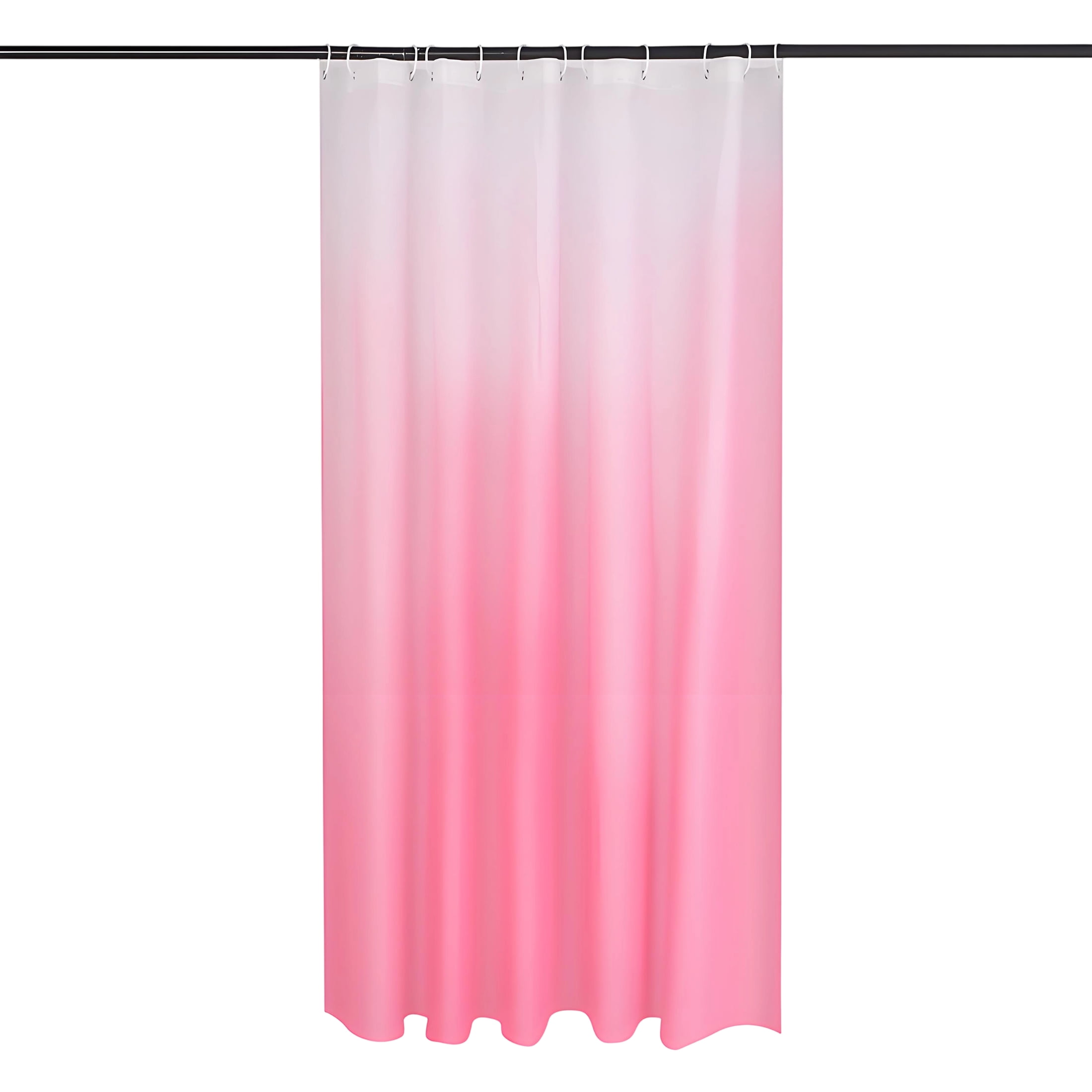 AUQ Shower Curtain,Waterproof Pink Shower Curtain,Non-toxic Wrinkle ...
