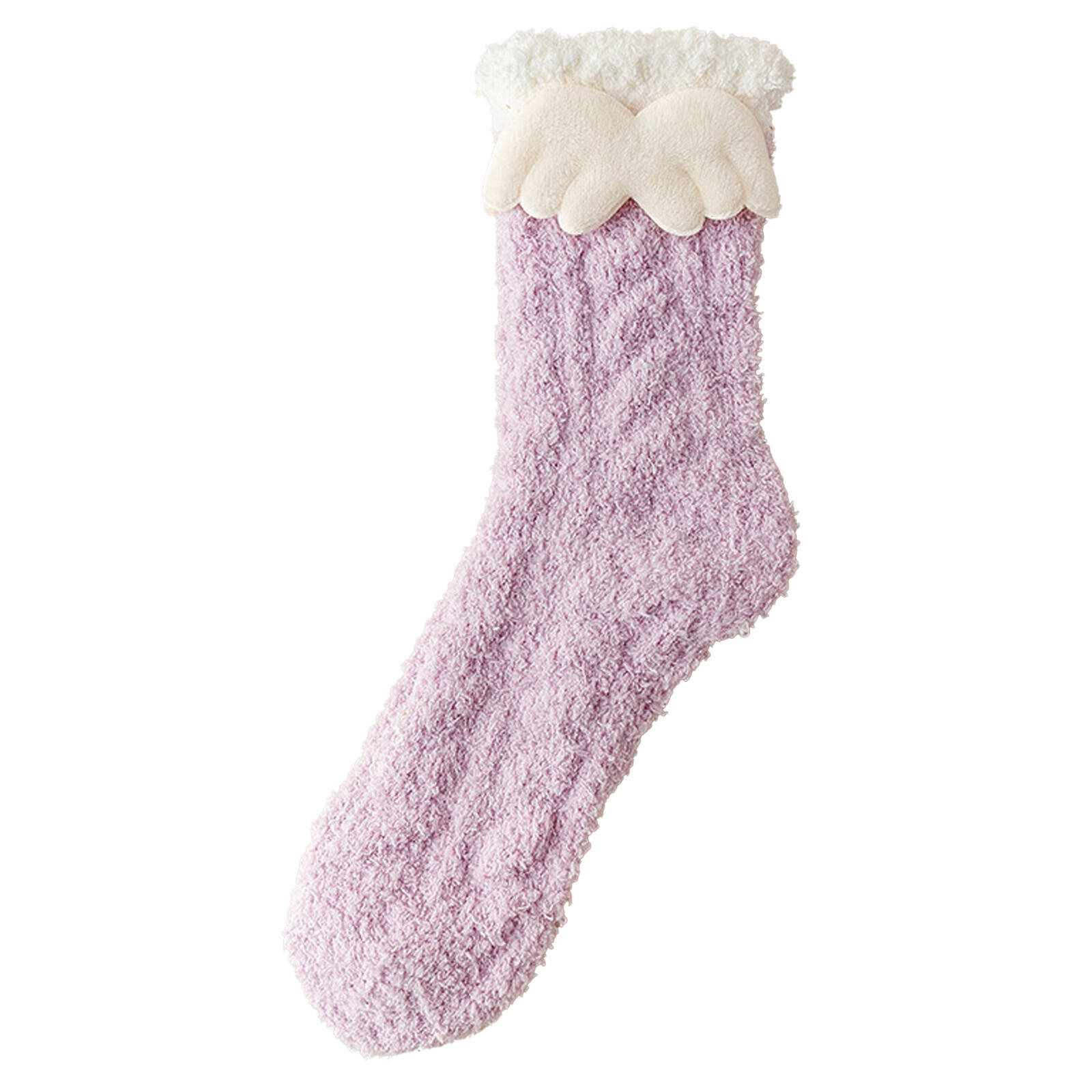AUQ Socks Gentle Coral Velvet Fuzzy Socks,Breathable Long Socks for ...