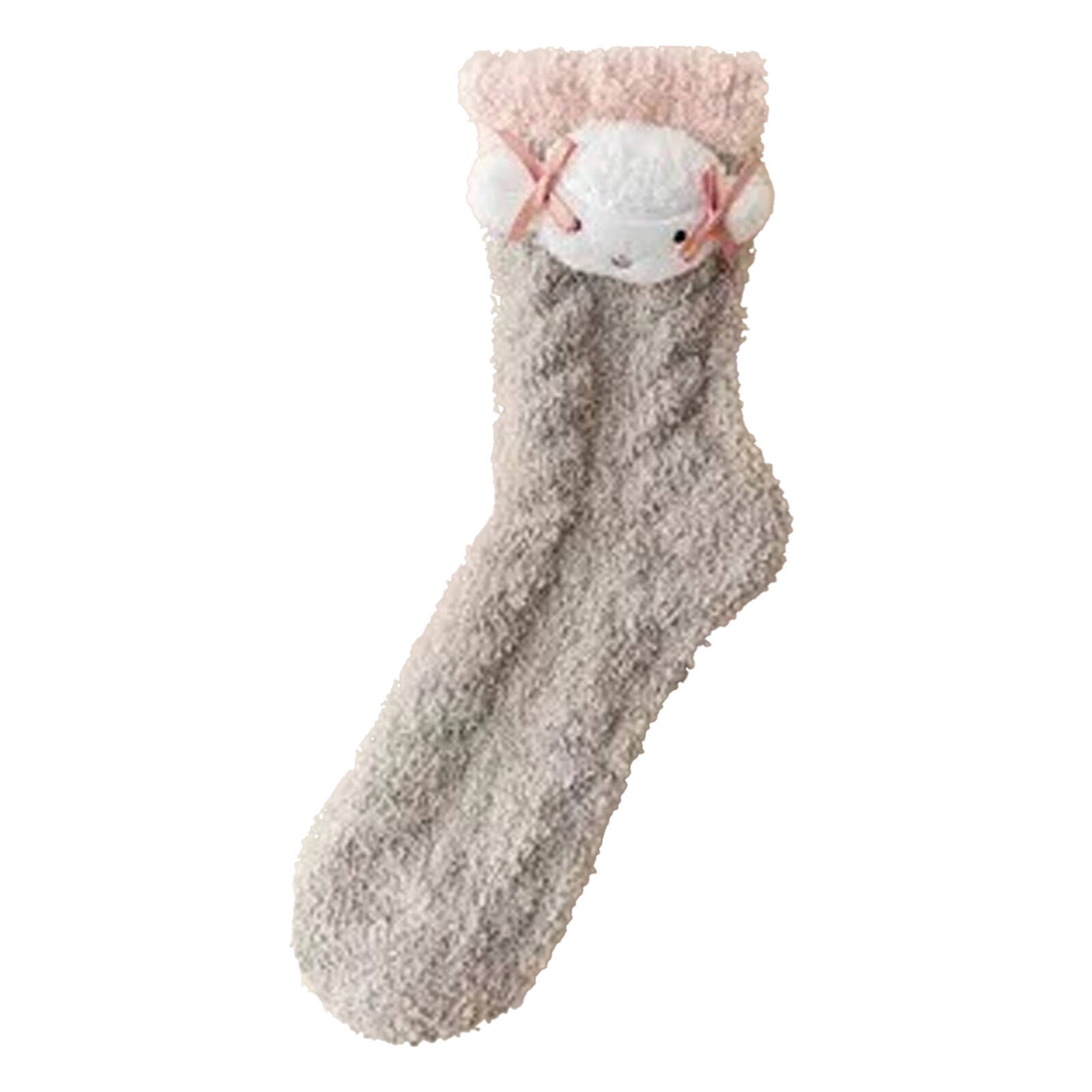 AUQ Socks Gentle Touch Fuzzy Socks,Winter-Ready Anti-Slip Long Socks ...