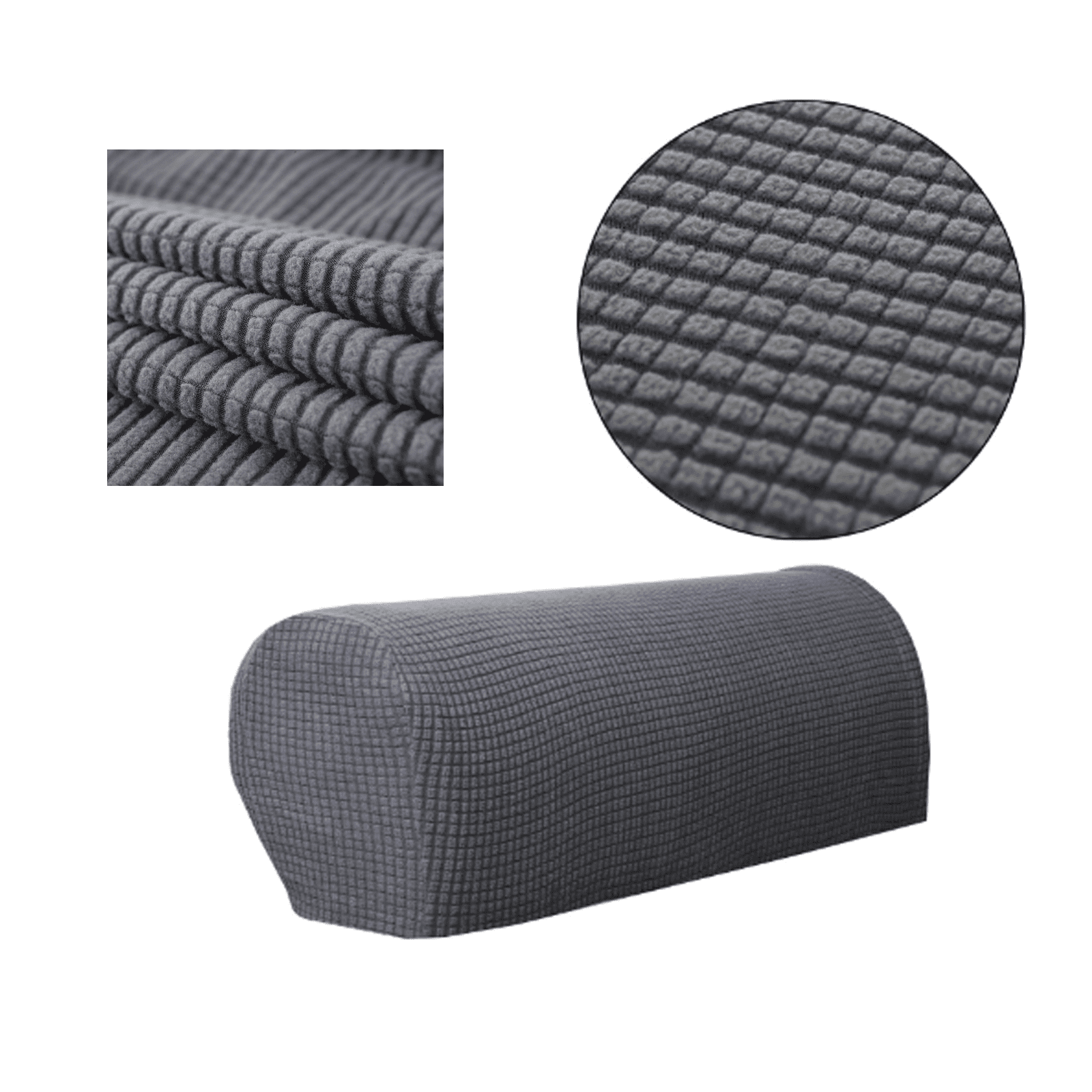 AUQ Sofa Arm Covers,Elastic Fit Couch Arm Covers,Fully Wrap Chair Arm ...