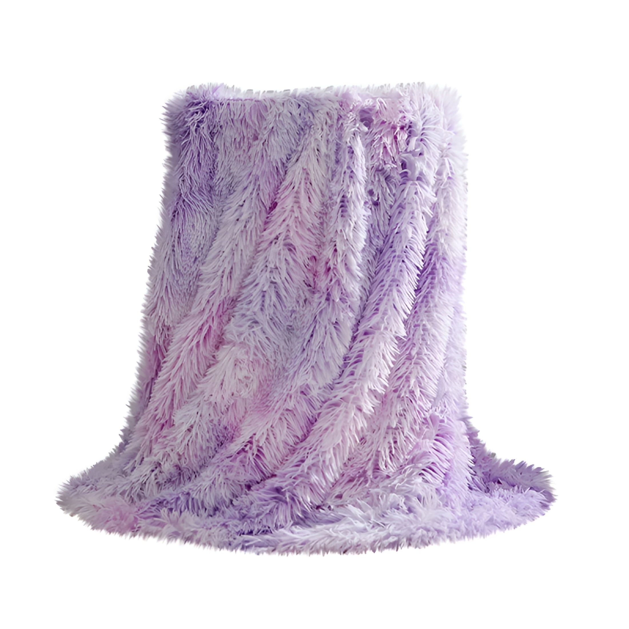 AUQ Soft Fuzzy Faux Fur Throw Blanket Grey – Cozy, Fluffy, Plush Sherpa ...