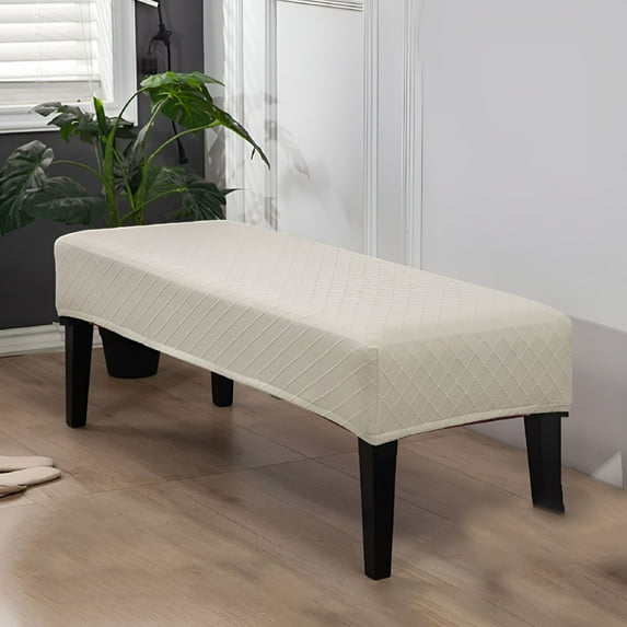 AUQ Solid Color Elastic Chair Cover Thickened Bench Cover - Walmart.com