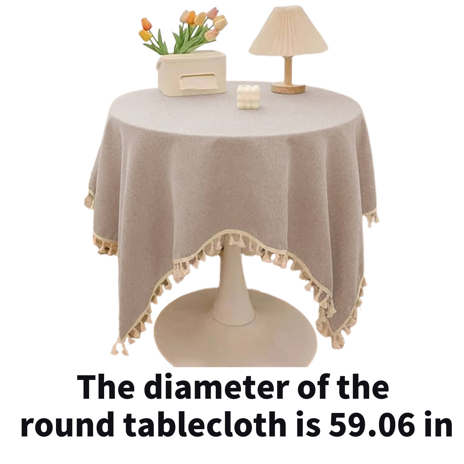 AUQ Table Cloth High-Fabric Weight Round Tablecloth,Classic Tablecloth ...