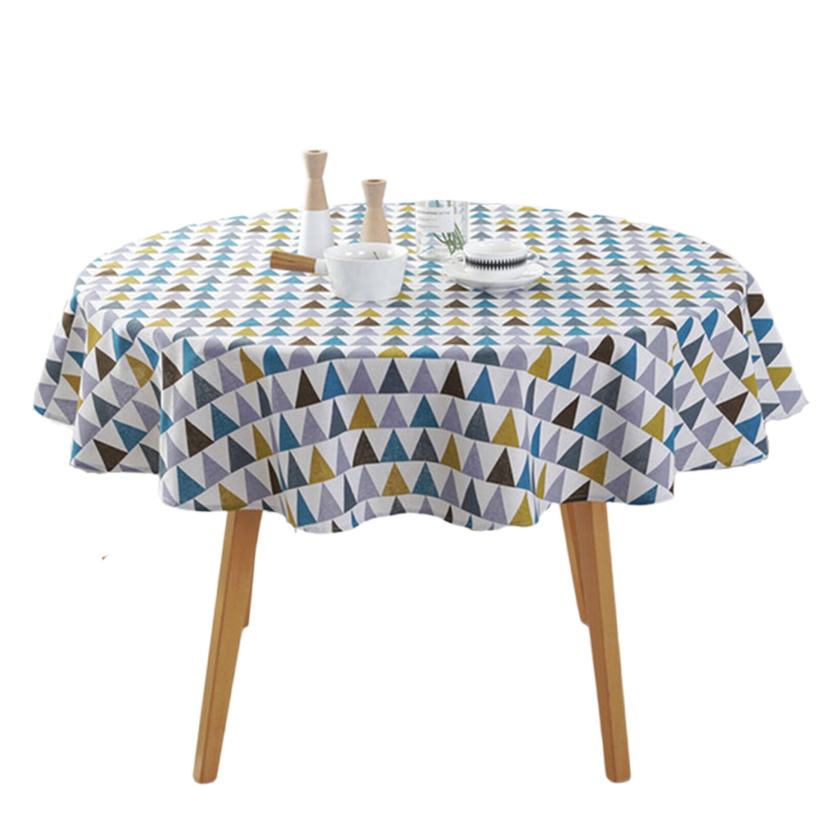 AUQ Table Cloth Modern Tablecloth for Family Meals,Cozy Round ...