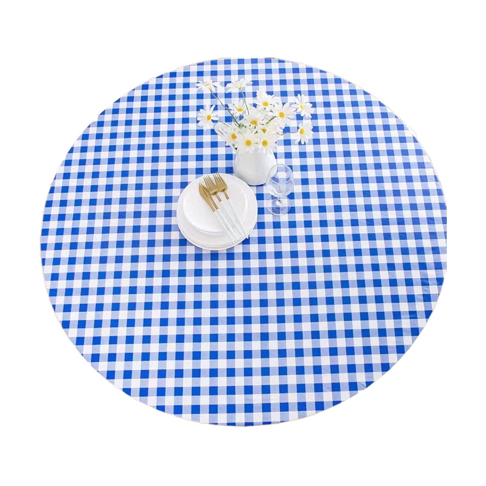 AUQ Table Cloth，PVC Waterproof Tablecloths,Soft Non-Slip Fleece Backing ...