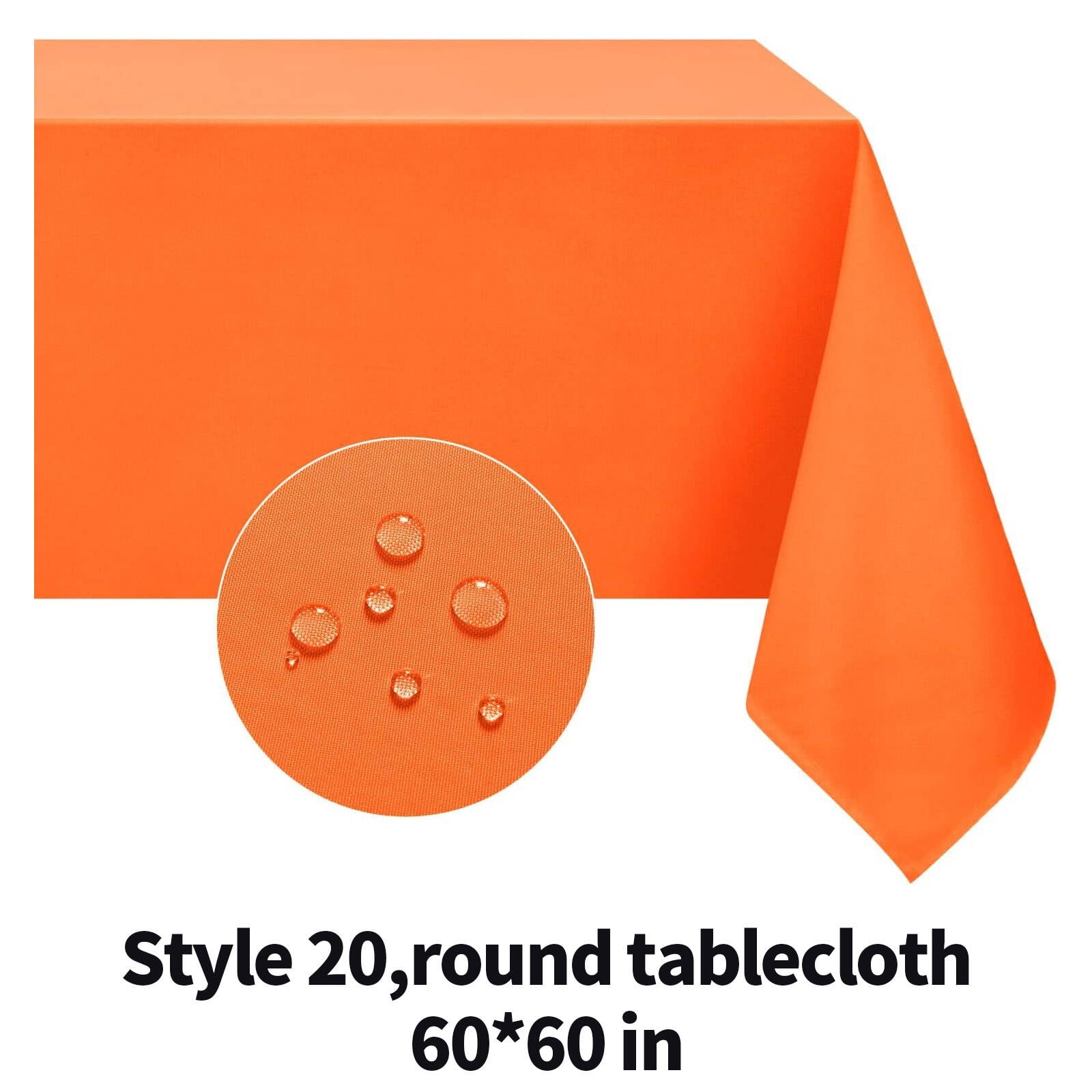 AUQ Table Cloth Simple Waterproof Table Cloth Rectangle Table,Non-Slip ...