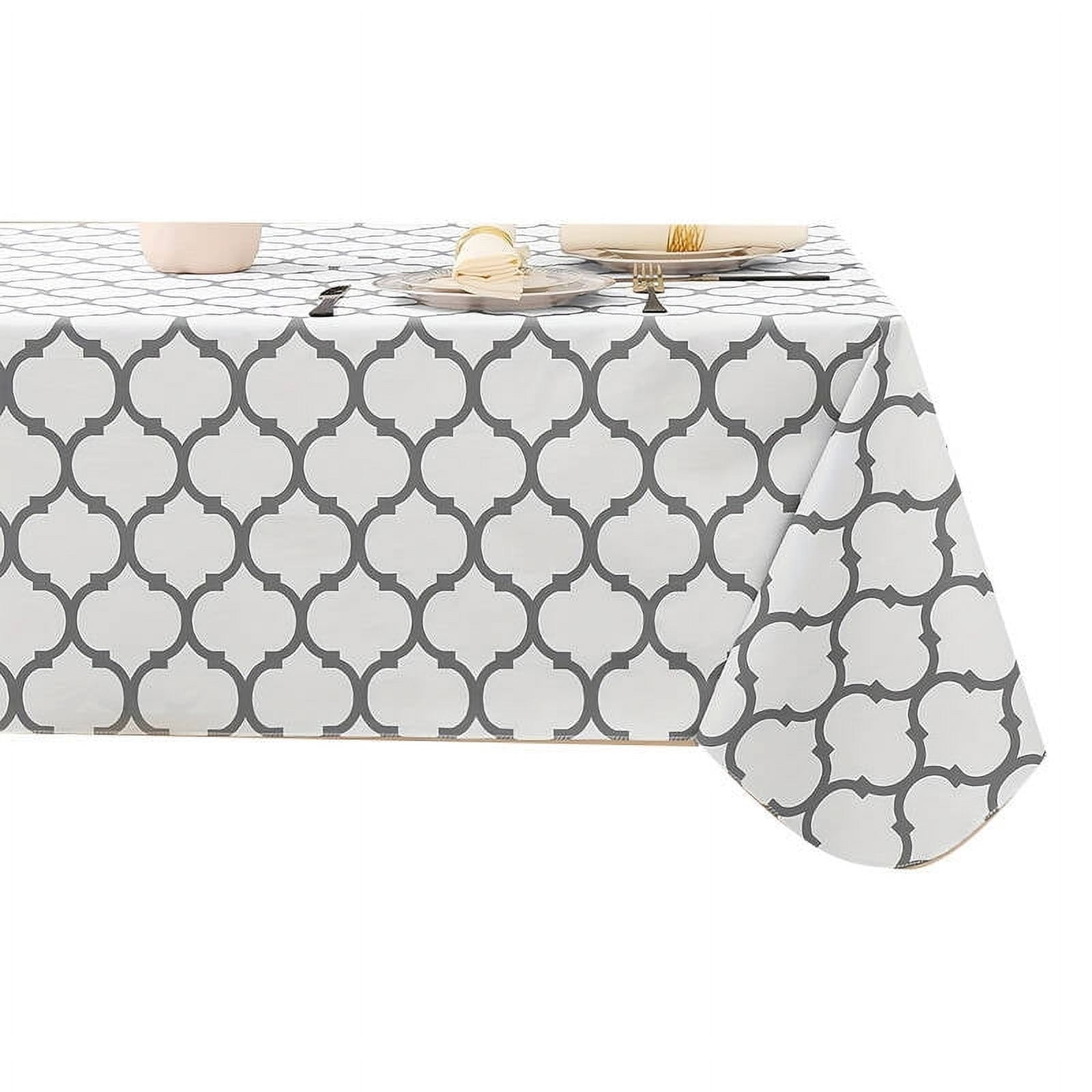 AUQ Table Cloth Soft PVC Flannel Table Cloth Rectangle Table,Practical ...