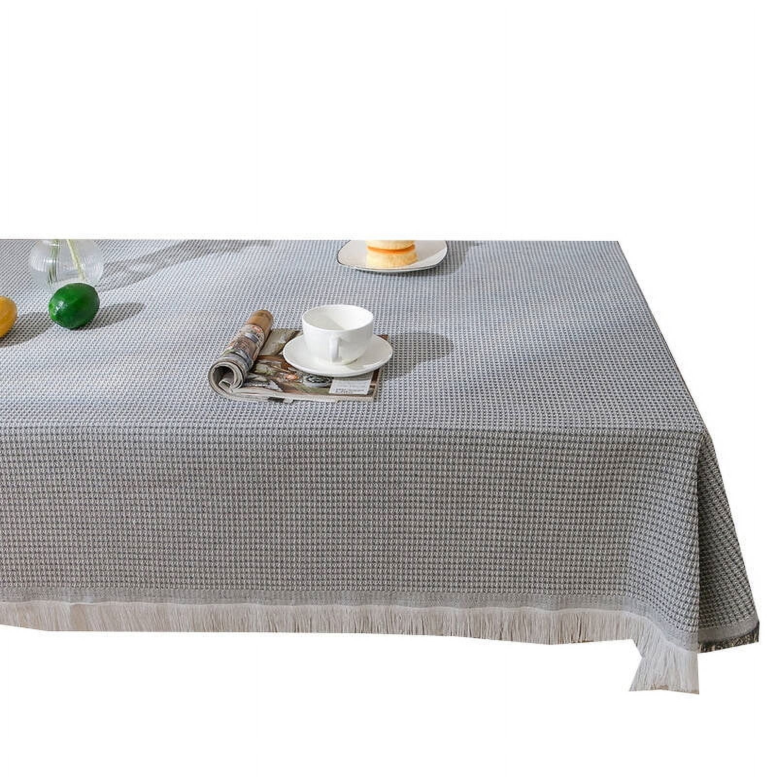 AUQ Table Cloth Stylish Cotton-Linen Rectangle Tablecloth,Practical ...