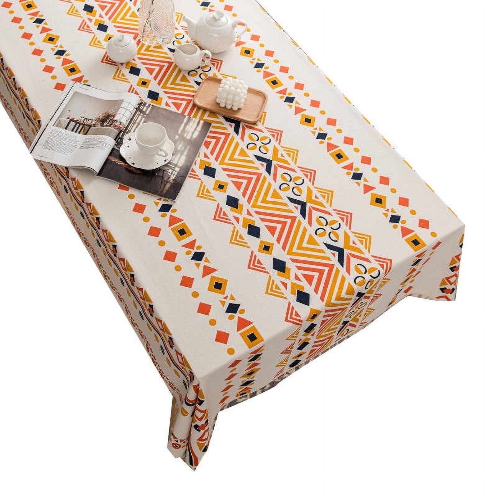 AUQ Table Cloth Unique Bohemian Design Table Cloth Rectangle Table ...