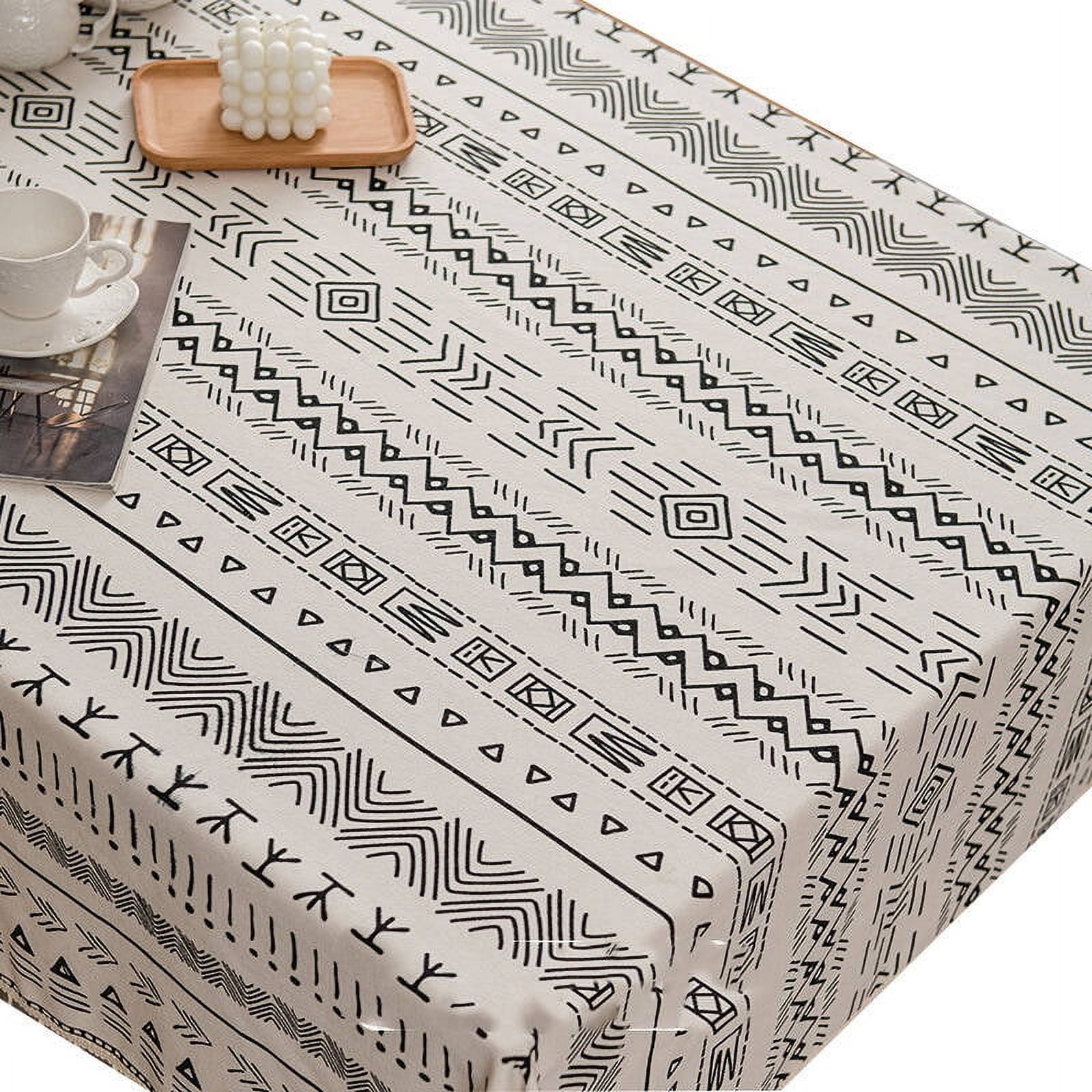 AUQ Table Cloth Vibrant Boho Rectangle Tablecloth,Easy-Cleaning ...