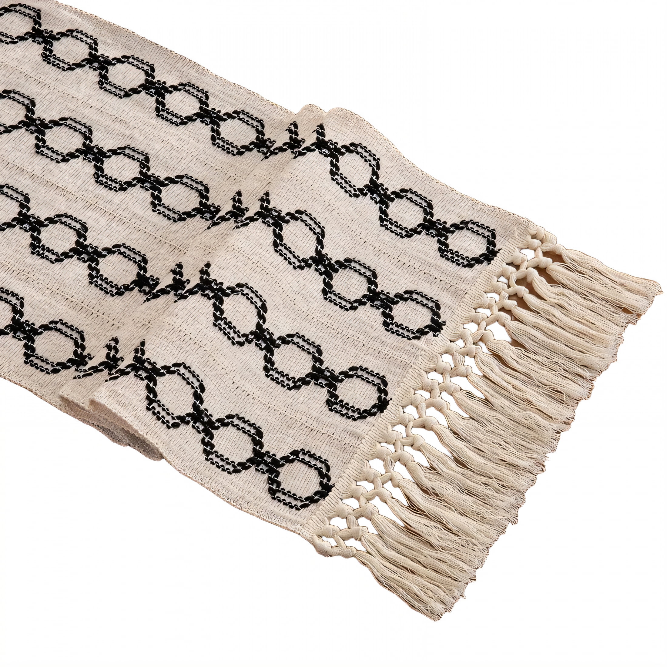 AUQ Table Runner,Cotton Linen Textile Table Runners 90 Inches Long ...