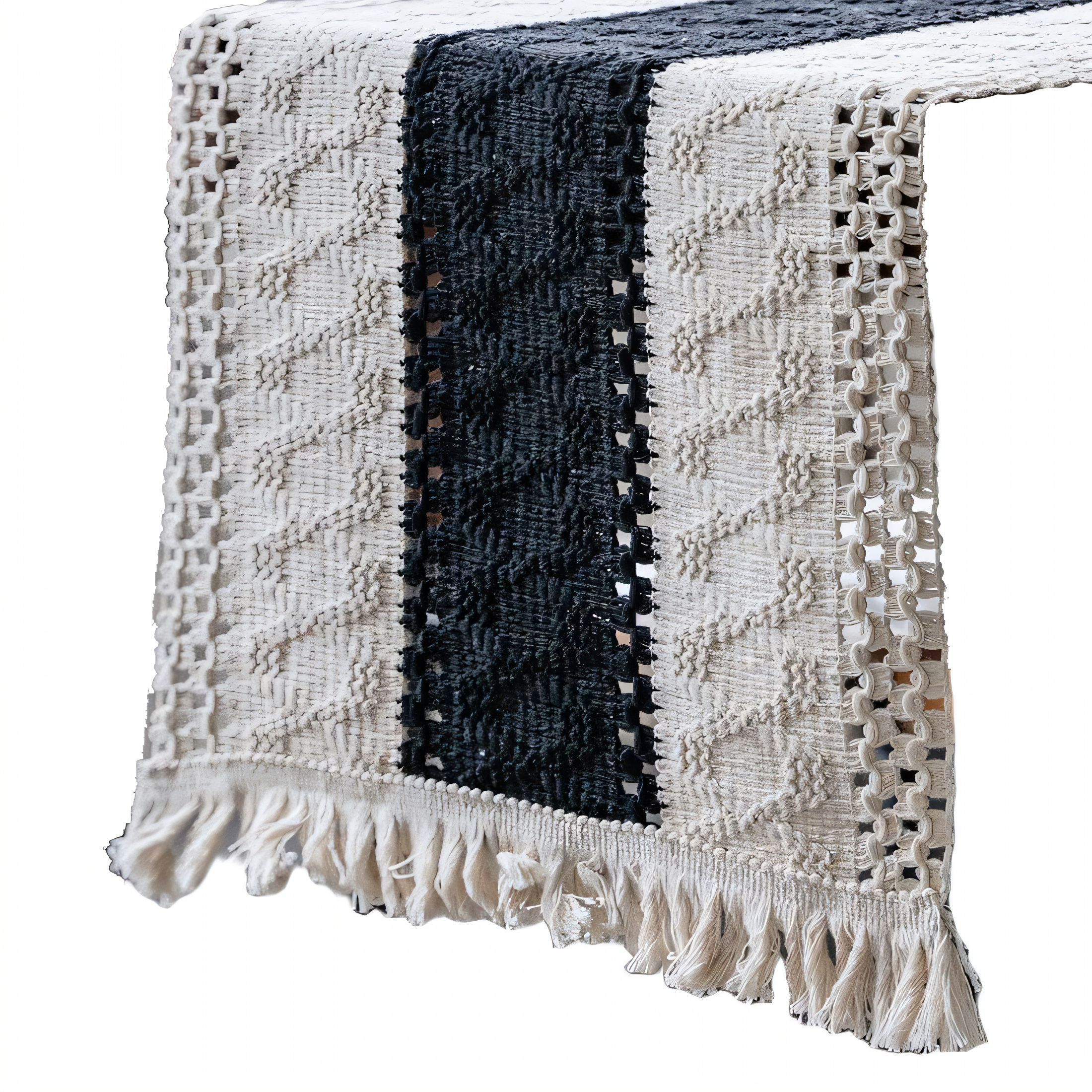 AUQ Table Runner,Defined Edge Form Dining Room Table Decor,Cotton Flax ...