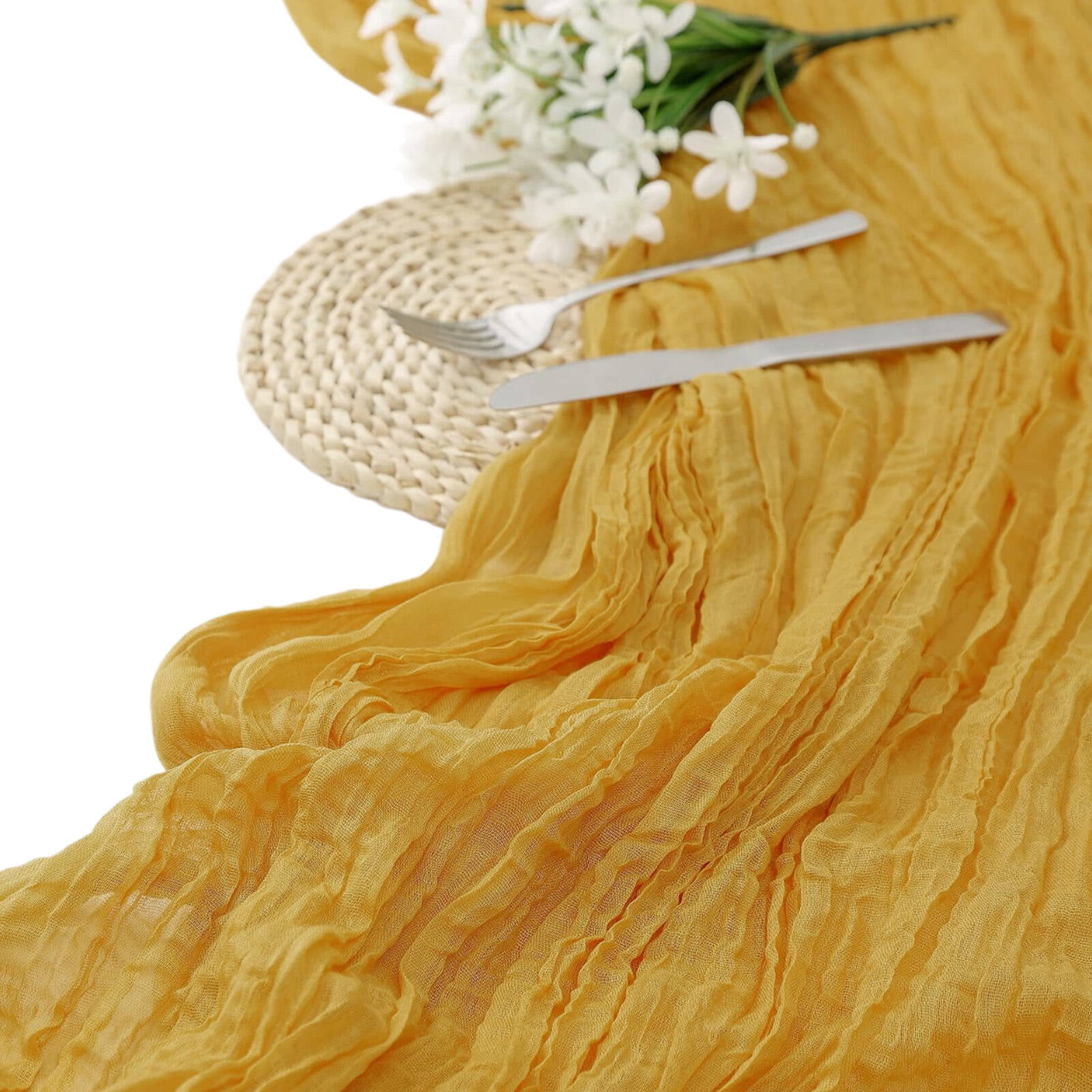 AUQ Table Runner,Exquisite Wedding Decor Table Cloth,Layered Fabric ...