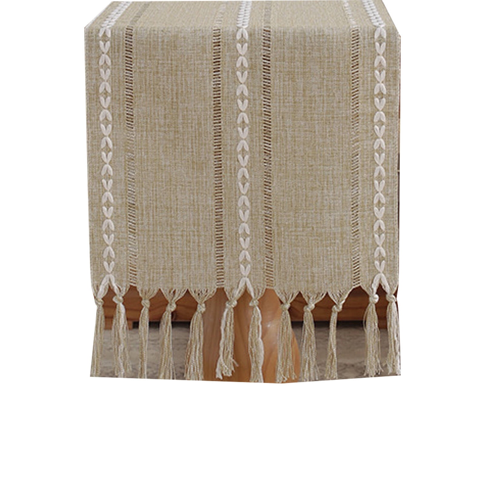 AUQ Table Runner,Handcrafted Jacquard Design Table Cover,Minimalist and ...