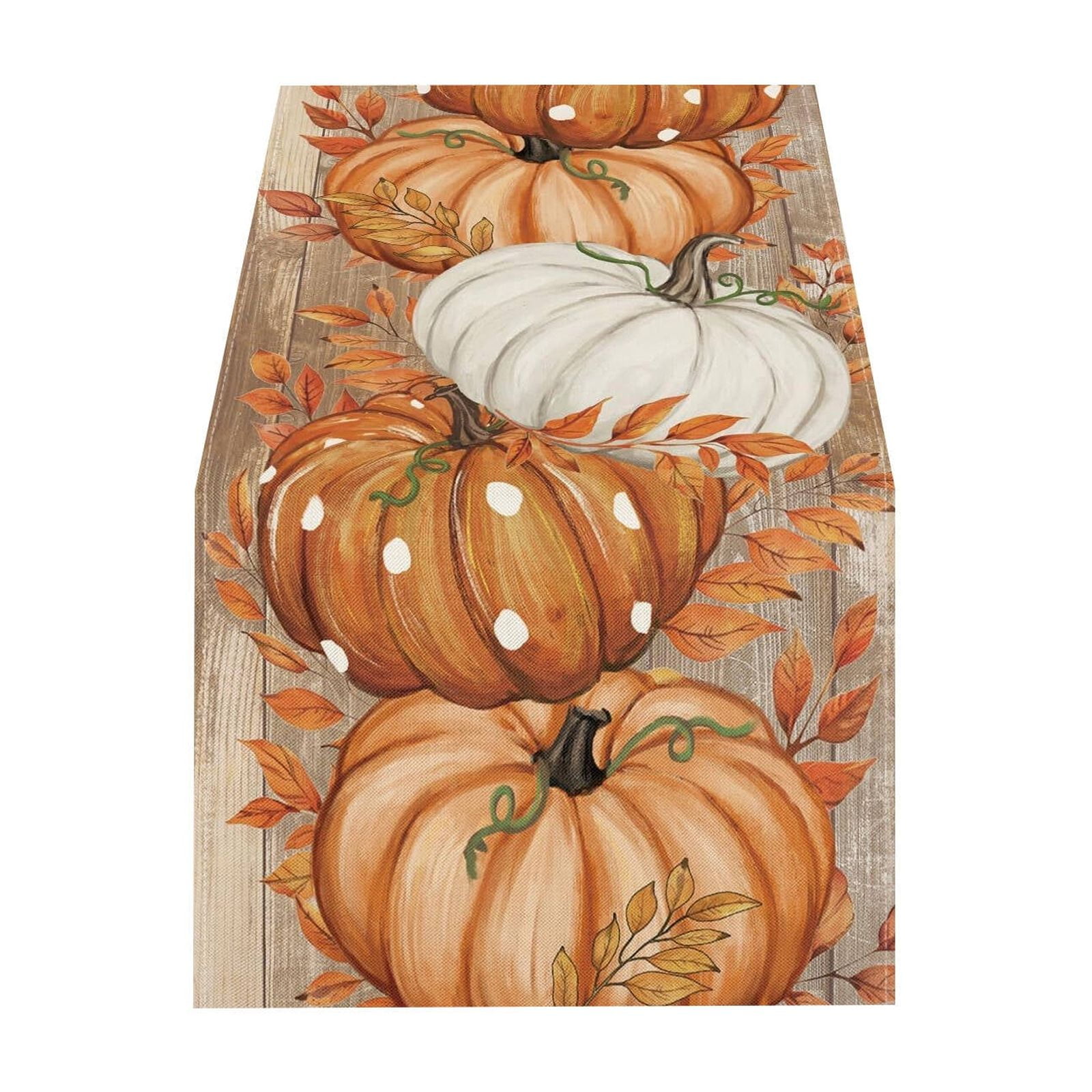 AUQ Table Runner,Harvest Theme Table Cloth,Warm Ambience Fall Colors ...
