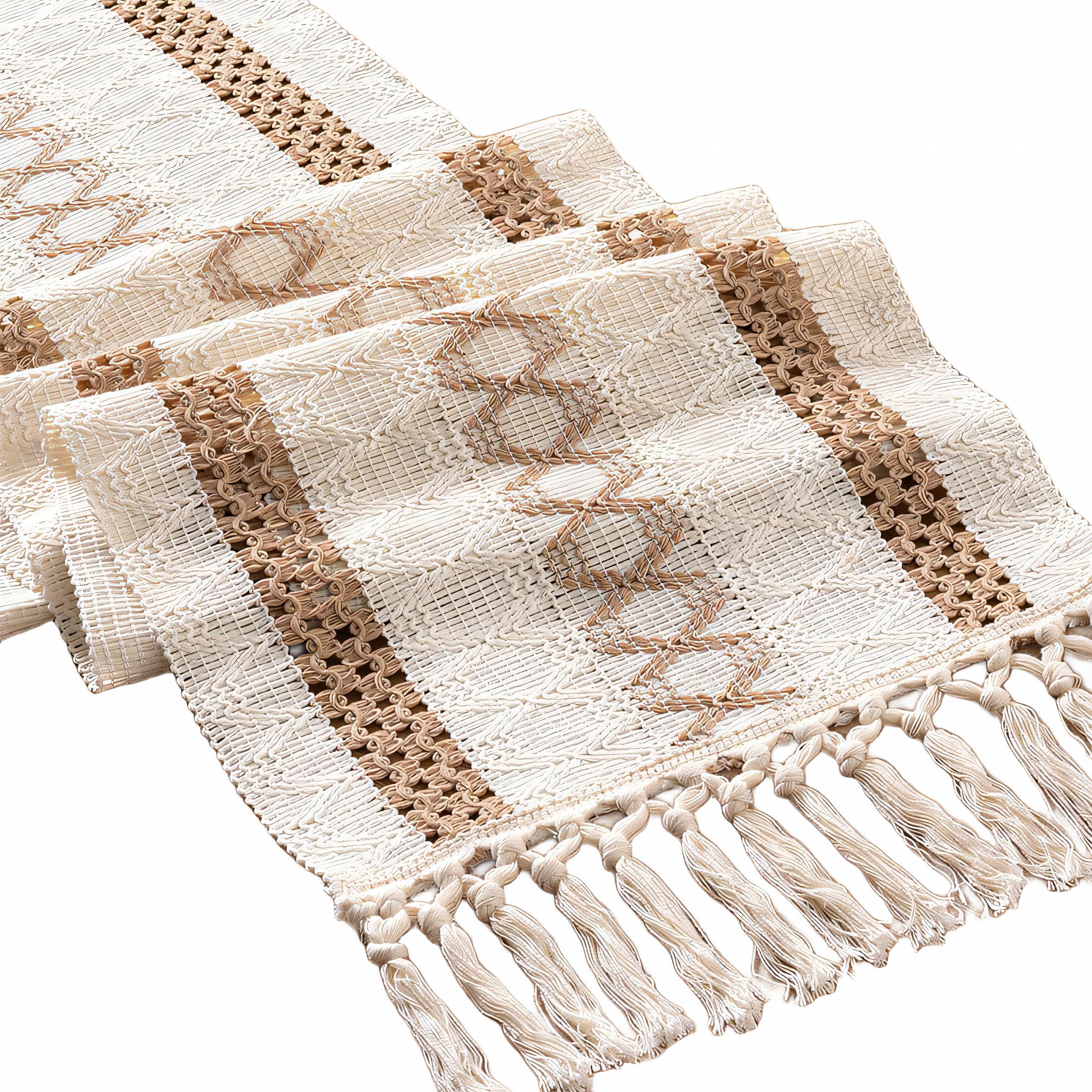 AUQ Table Runner,Looped Tassel Style Dining Room Table Decor,Supple ...