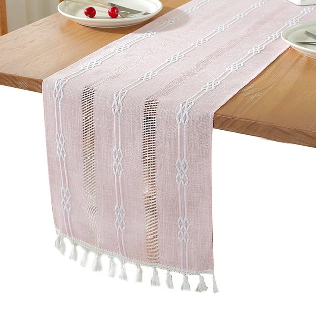 AUQ Table Runner,Premium Cotton-Linen Table Runners,Fine Craftsmanship ...